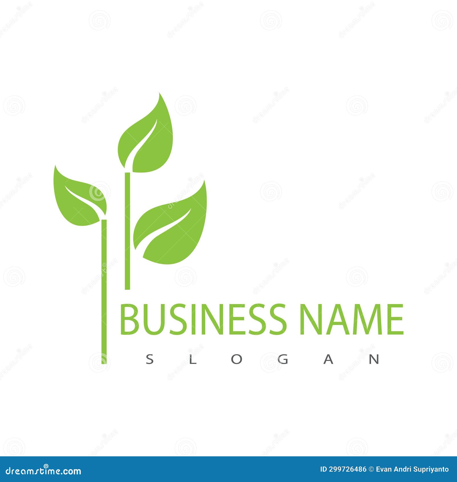 Leaf Logo Vector Template Element Symbol Design Stock Illustration ...