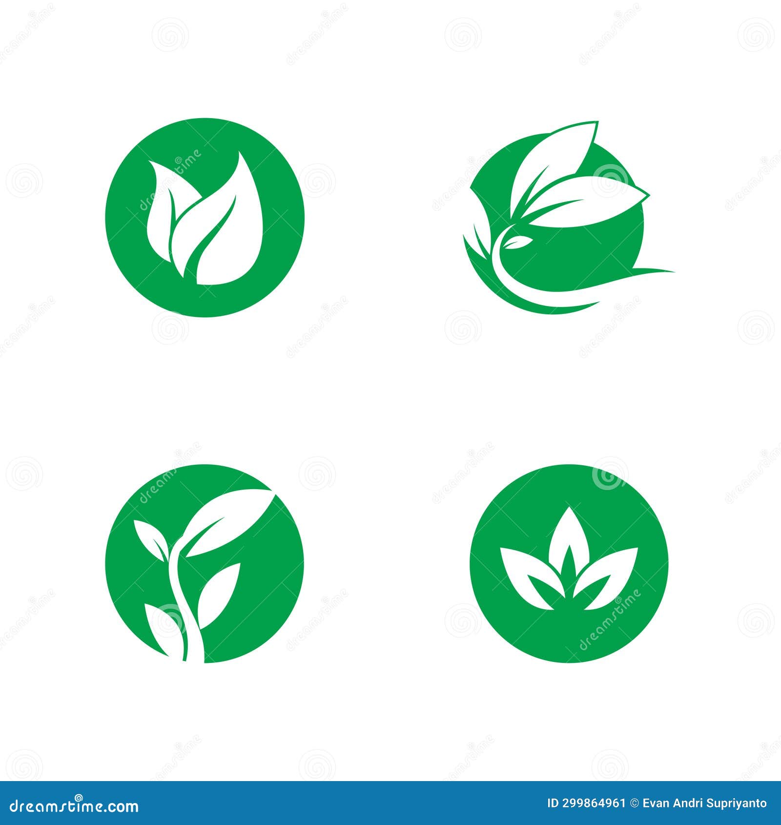 Leaf Logo Vector Template Element Symbol Design Stock Illustration ...