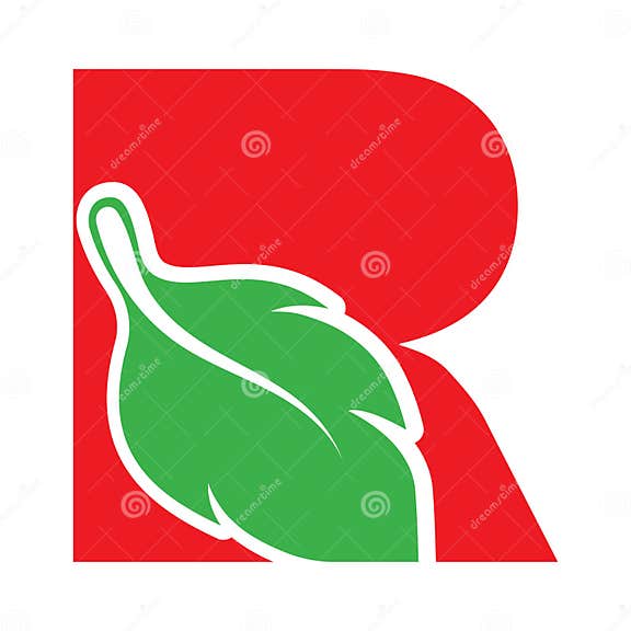 Initial Letter R Leaf Logo Design Vector Element. Good for Business and ...