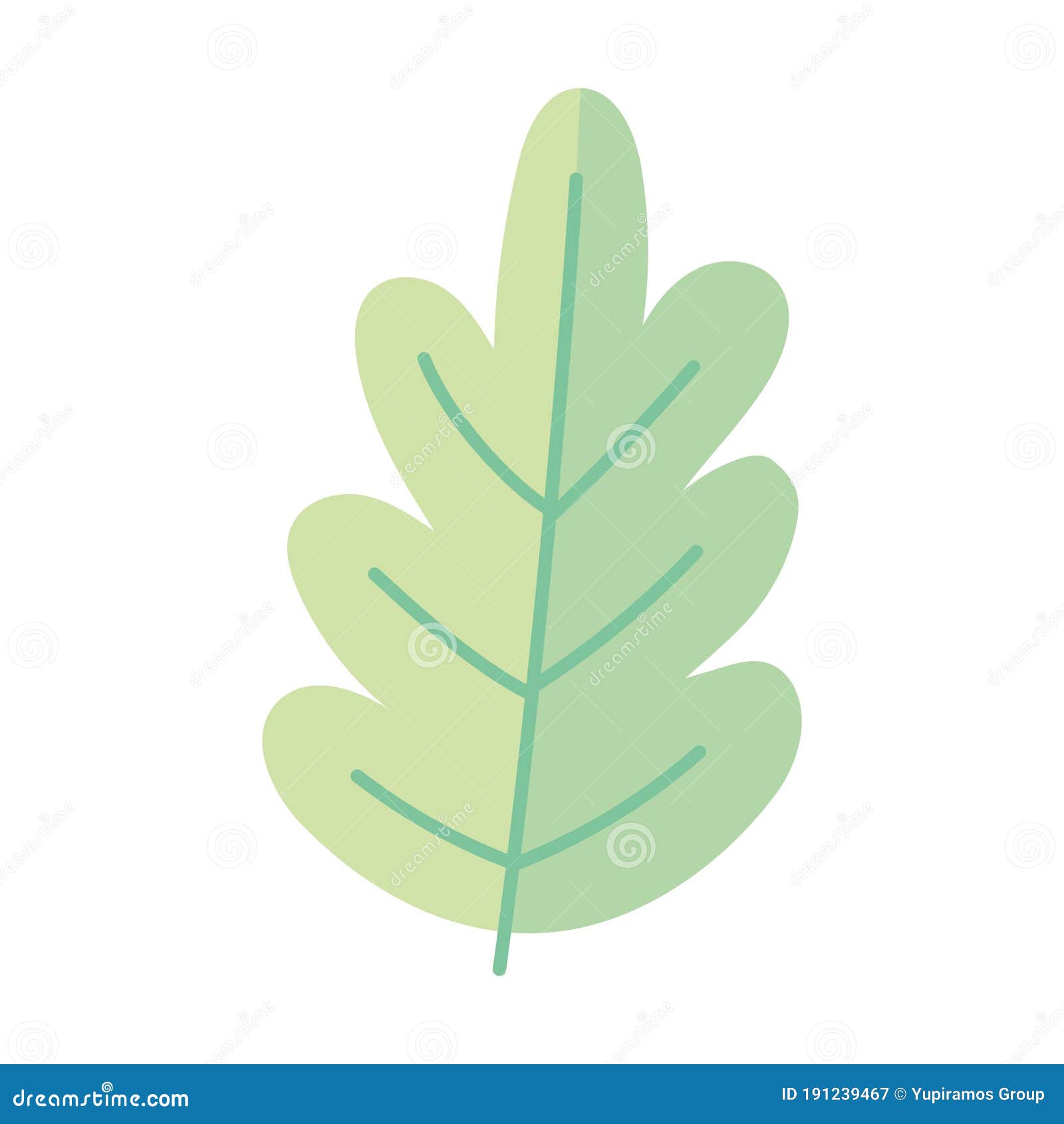 Leaf Nature Foliage Cartoon Isolated Design Icon Stock Vector ...
