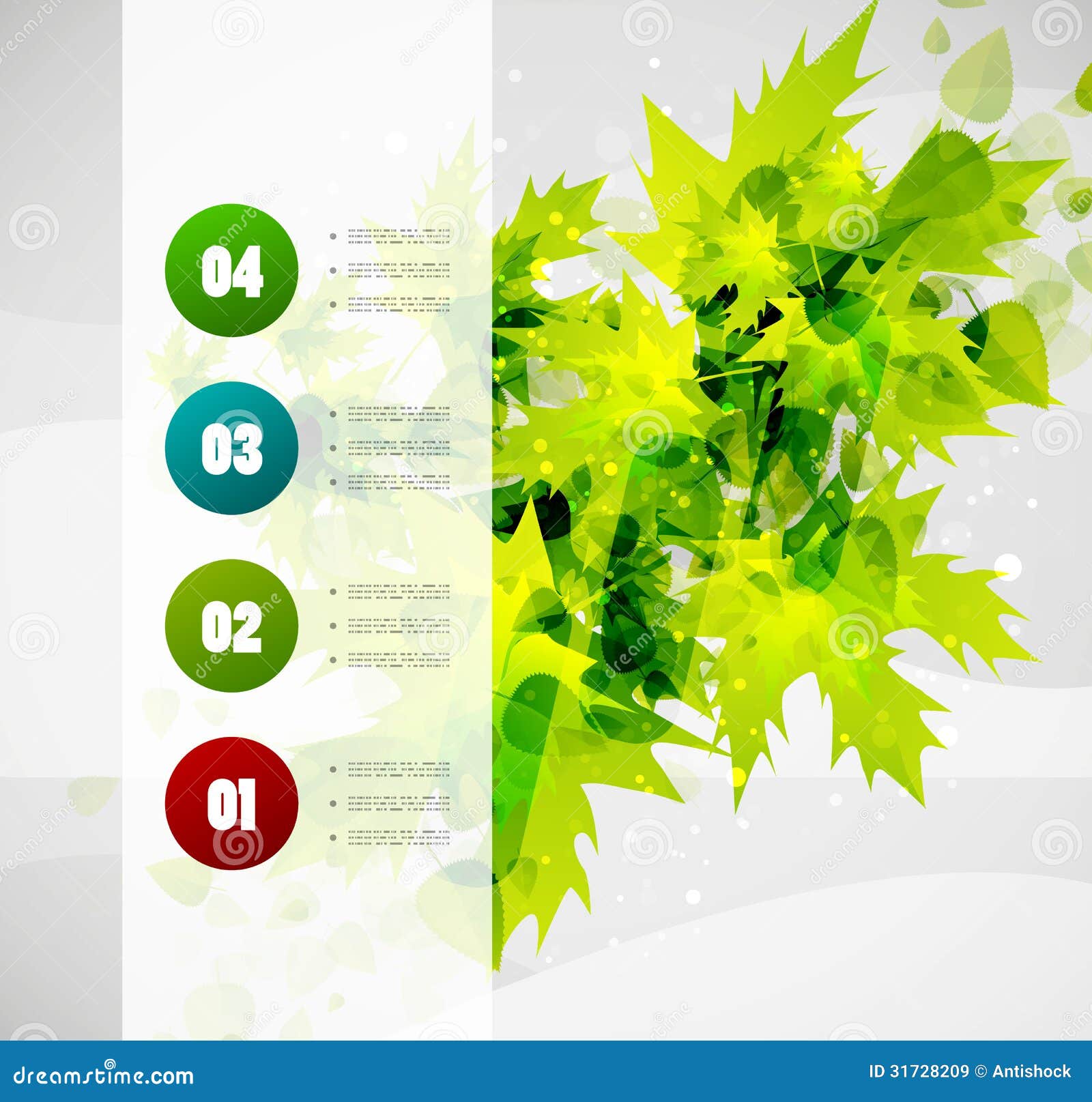 Leaf Nature Infographics Modern Template Stock Vector - Illustration of ...