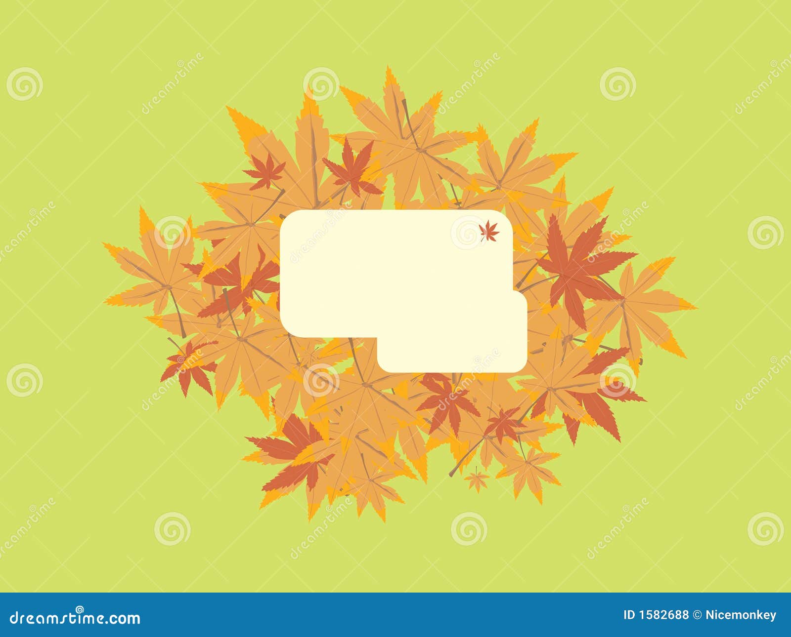 Leaf note green stock vector. Illustration of twig, montage - 1582688