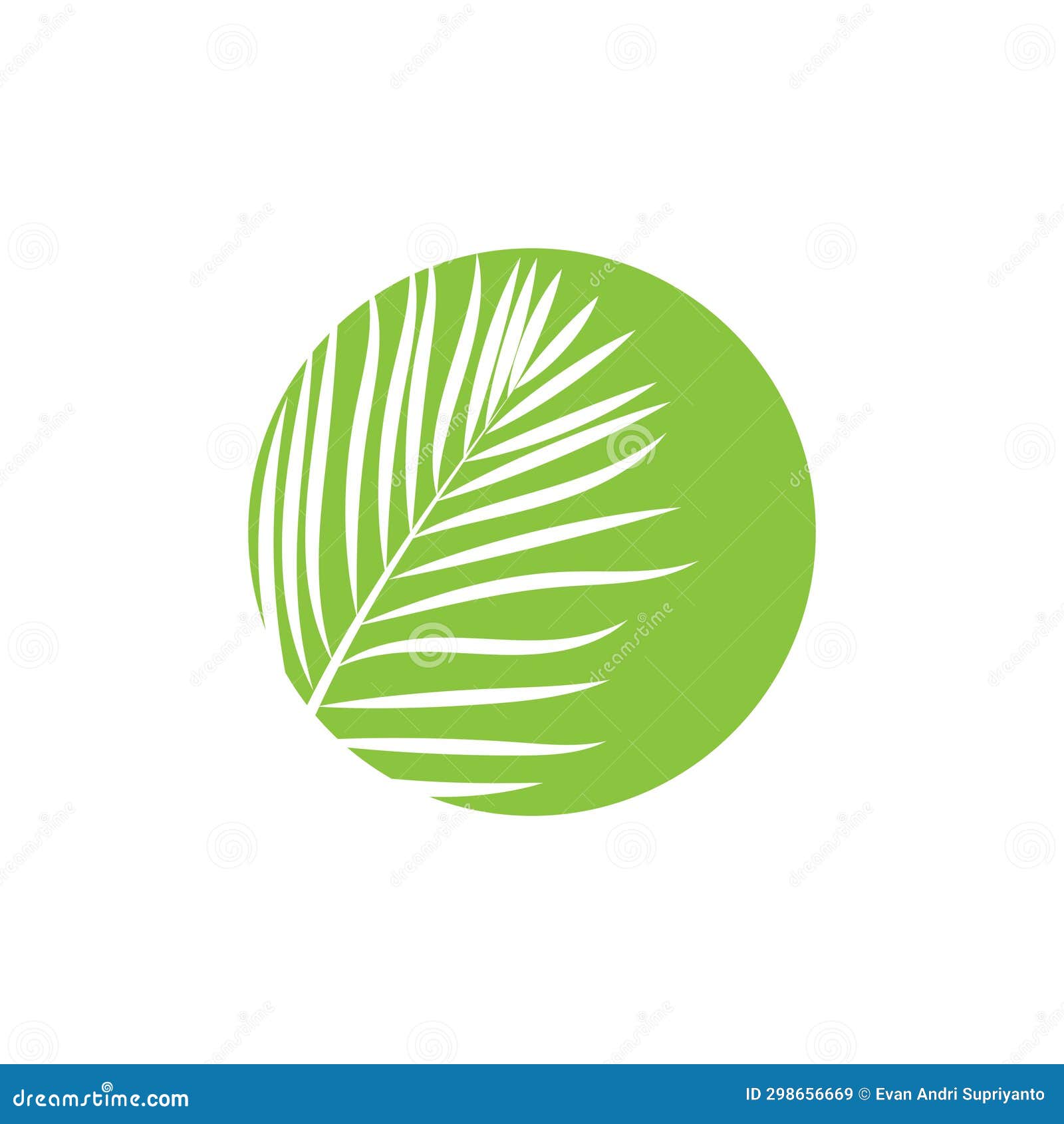 Leaf Palm Logo Vector Template Symbol and Design Stock Illustration ...
