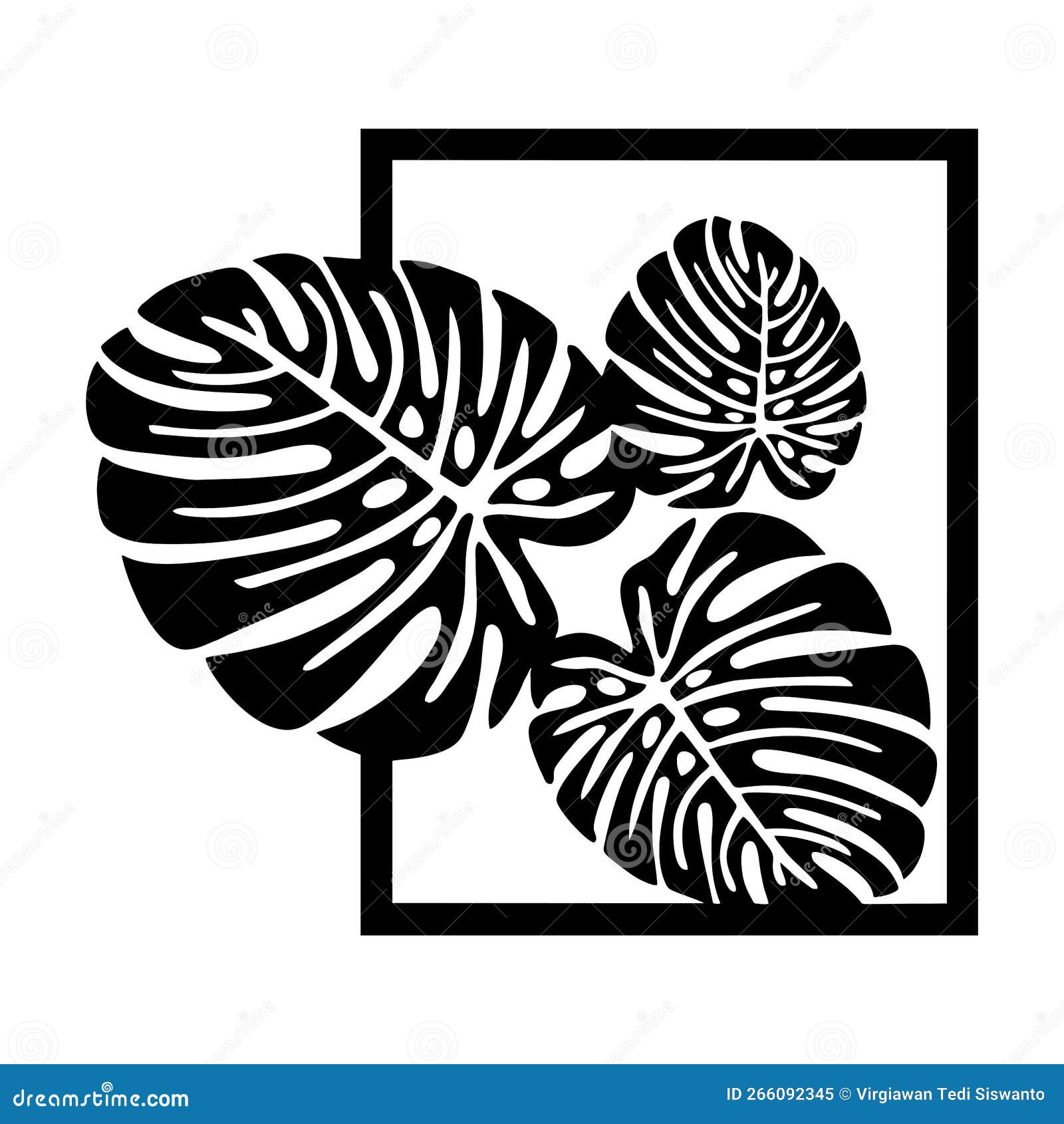 Leaf panel design stock vector. Illustration of decoration - 266092345