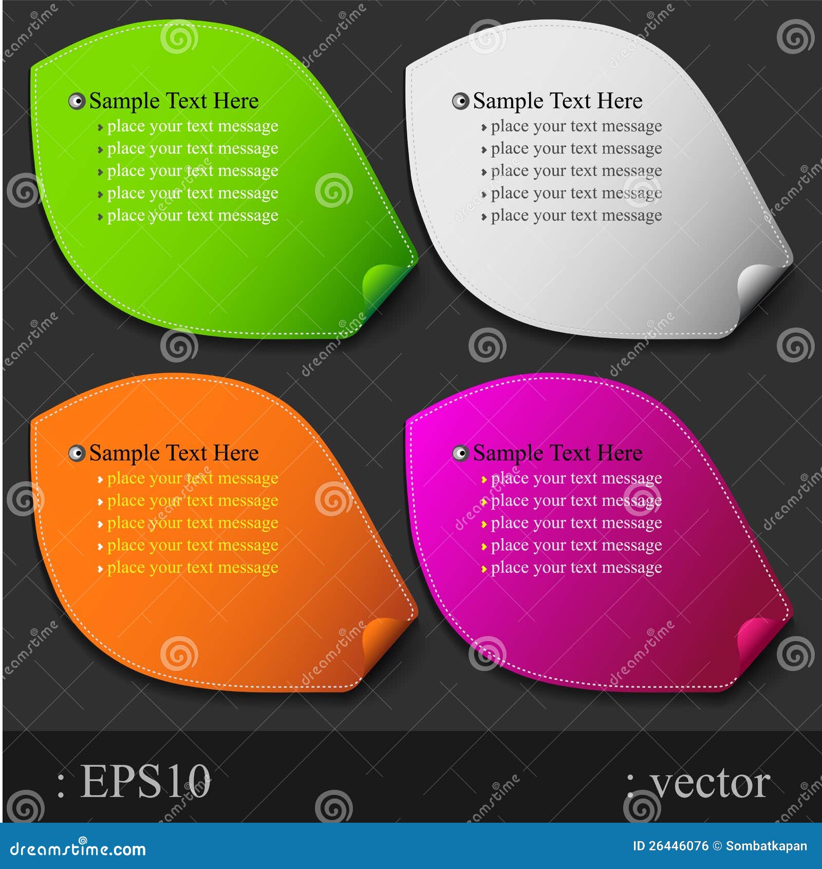 Leaf paper color modern stock vector. Illustration of modern - 26446076