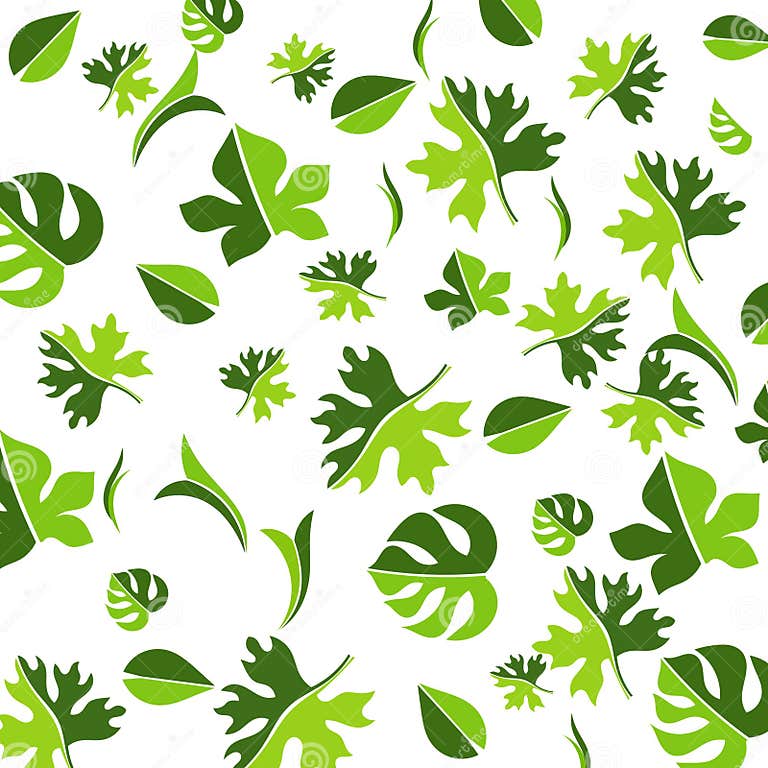 Leaf Pattern stock vector. Illustration of summer, green - 20374452