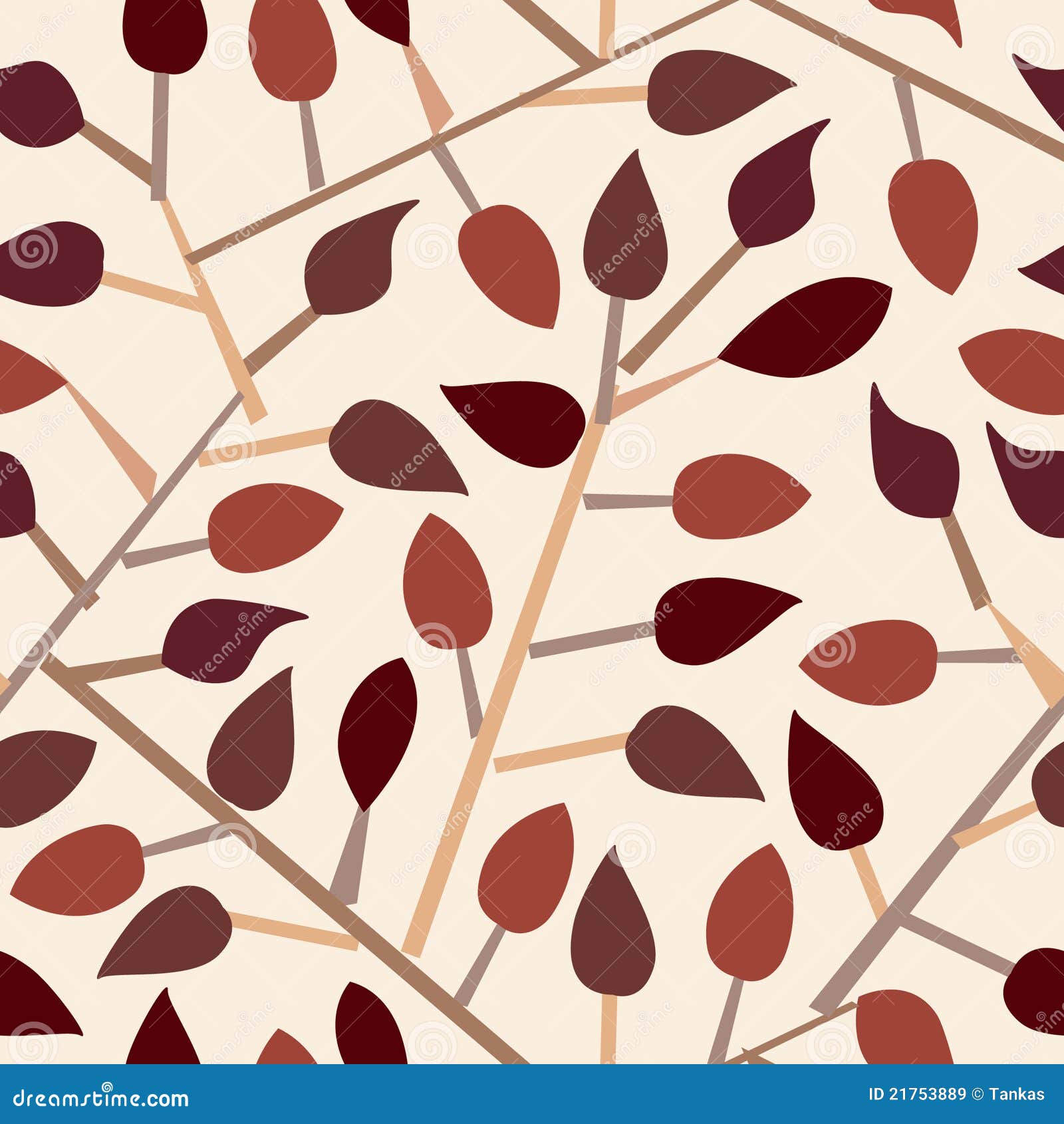 Leaf pattern stock vector. Illustration of repeating - 21753889