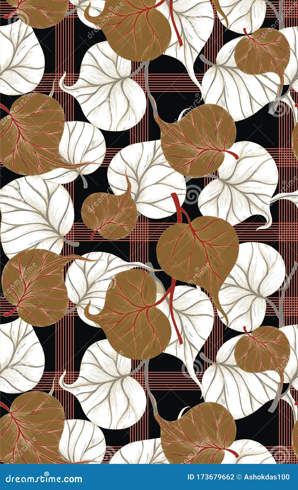 LEAF PATTERN DESIGN ALLOVER BACKGROUND ART for FABRIC Stock ...