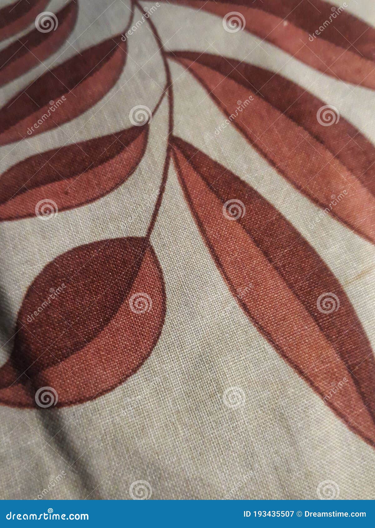 Leaf Pattern that Looks Artistic on a Cloth Stock Image - Image of ...