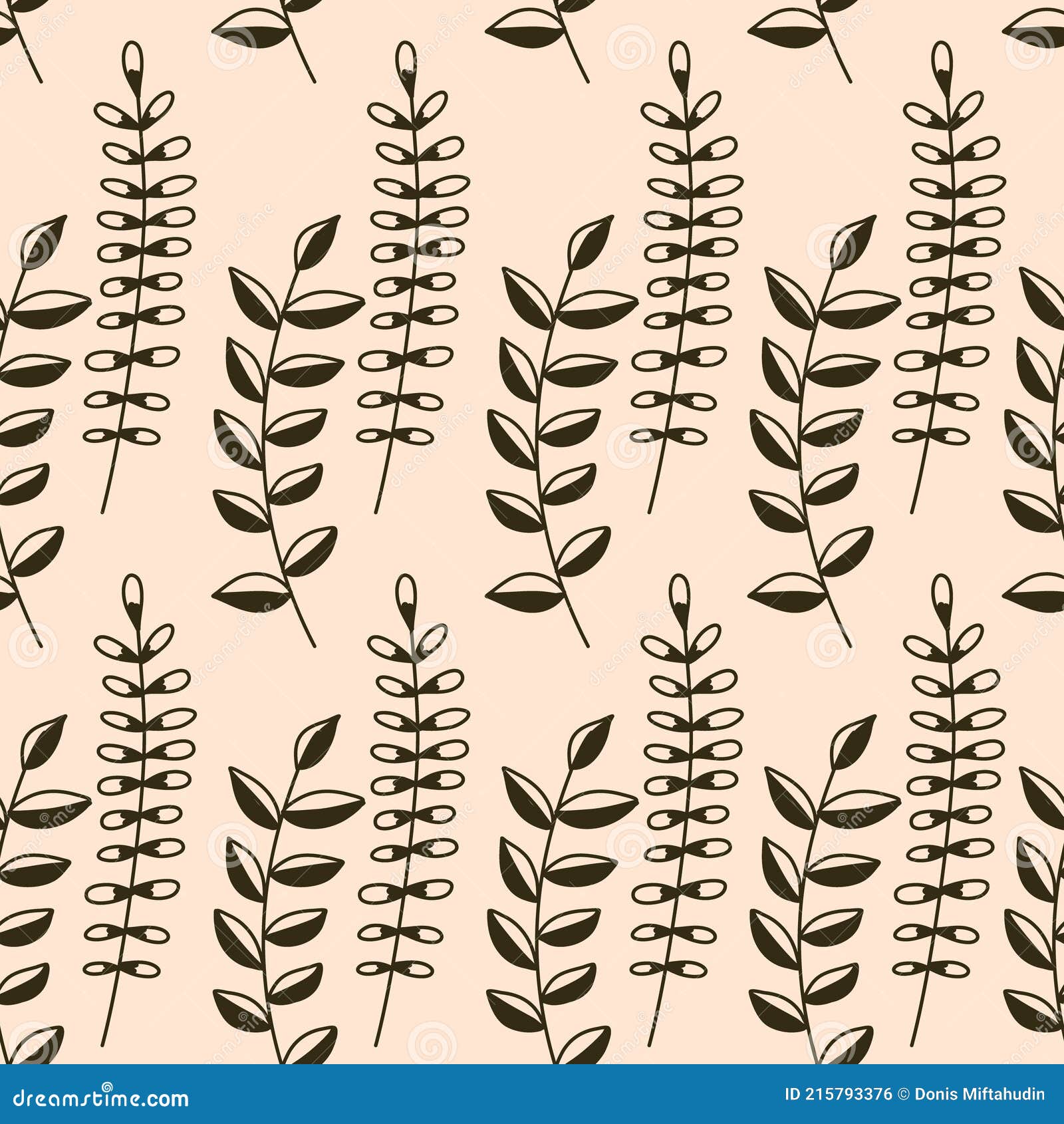 Leaf Pattern Vector stock vector. Illustration of pattern - 215793376