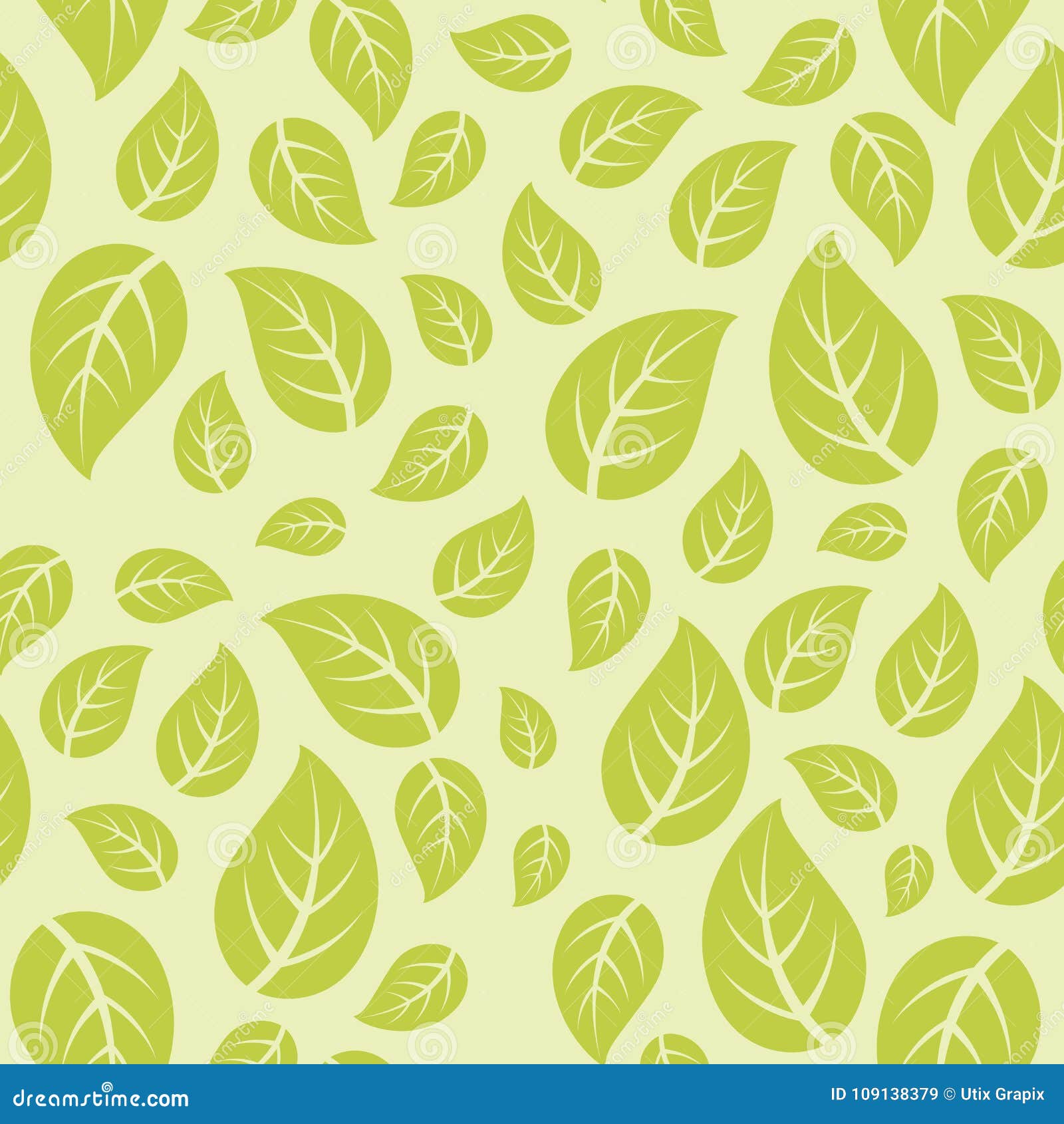 Leaf Pattern vector stock vector. Illustration of natural - 109138379