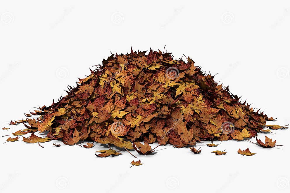 Leaf Pile stock illustration. Illustration of trees, fall - 26243381