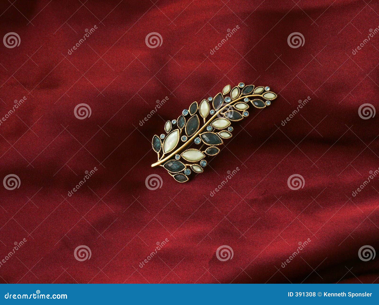 Leaf pin stock photo. Image of jewelry, gems, ornamentation - 391308