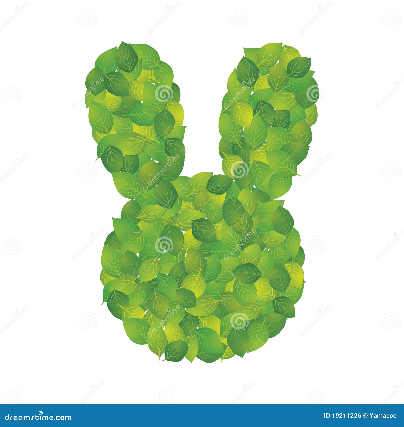 Leaf of the rabbit stock illustration. Illustration of natural - 19211226