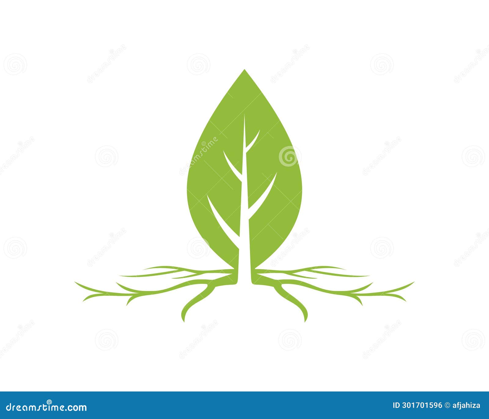 Leaf Root Logo Icon Template Stock Vector - Illustration of flower ...