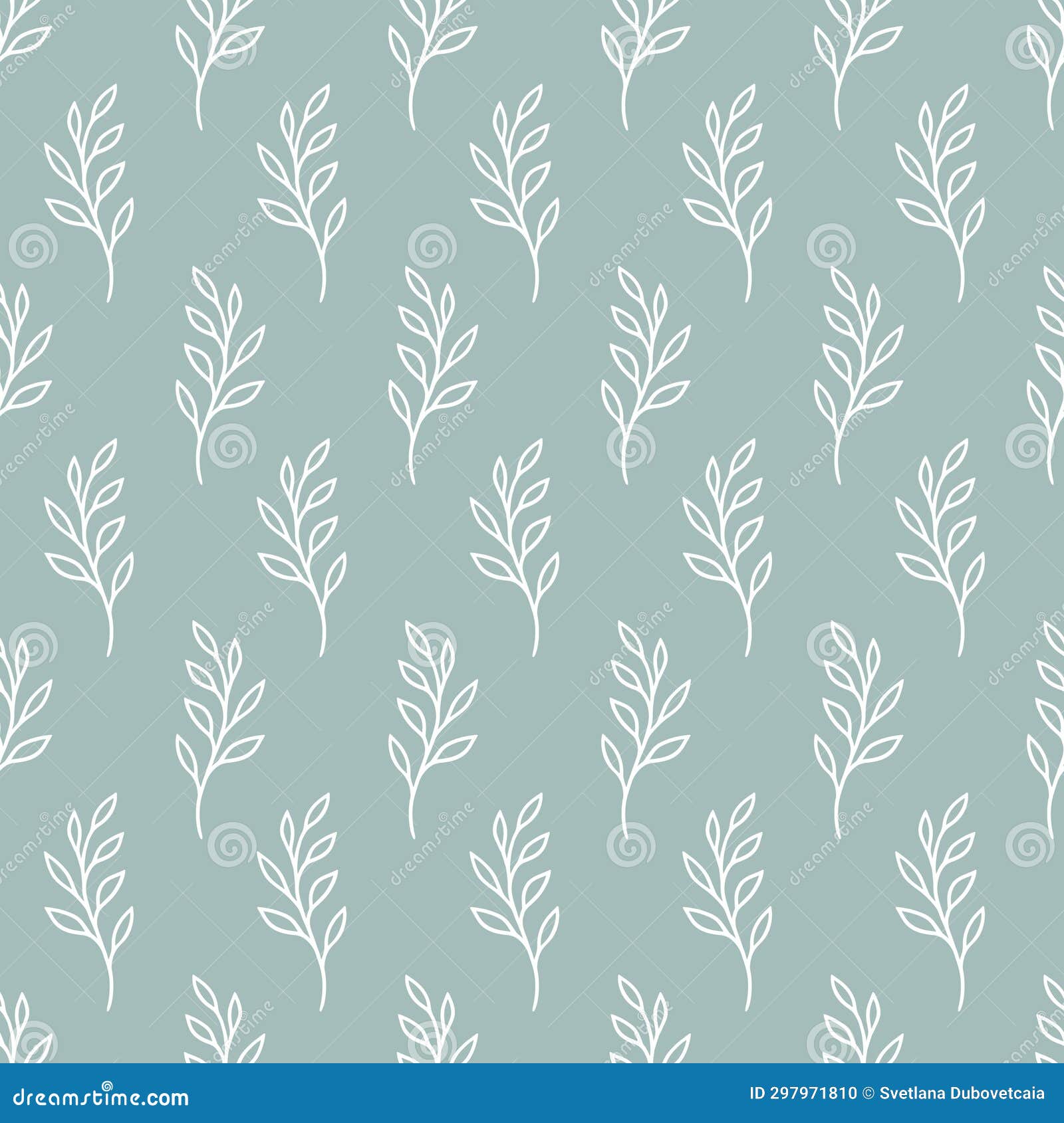 Leaf Seamless Pattern. Repeating Leaves Background. Repeated Nature ...