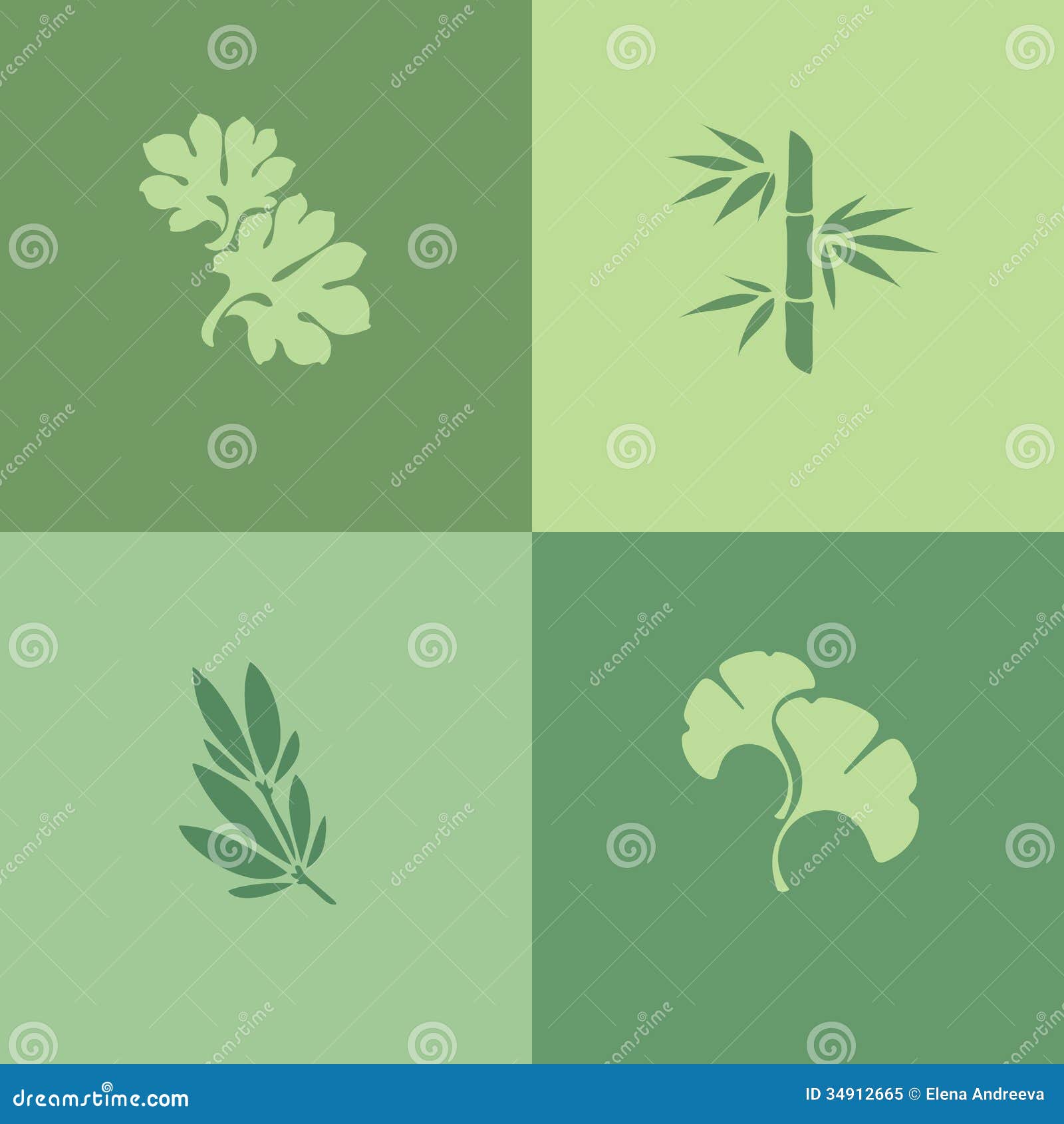 Leaf. Set of Design Elements Stock Vector - Illustration of sign ...