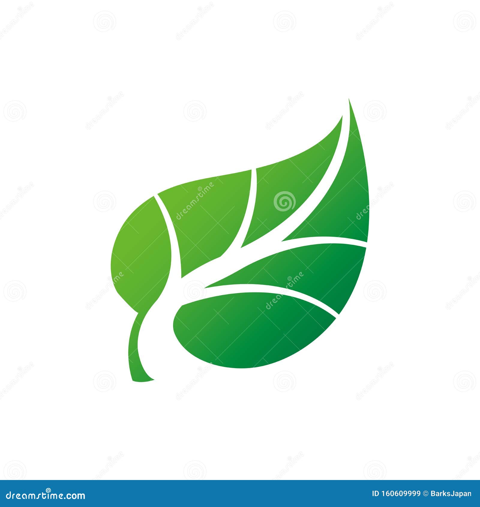 Leaf Shape Logo Icon Illustration Stock Vector - Illustration of design ...