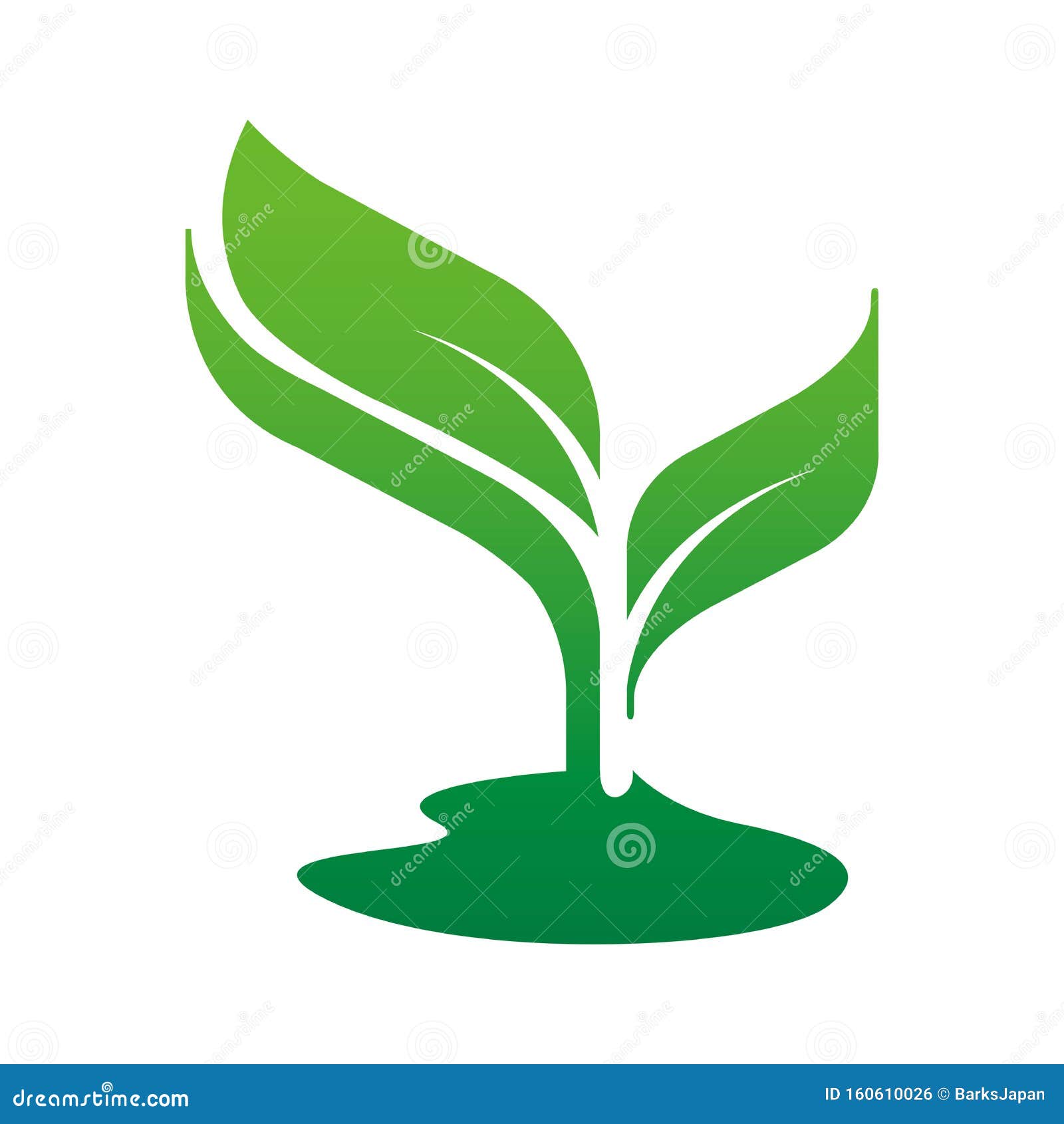 Leaf Shape Logo Icon Illustration Stock Vector - Illustration of info ...