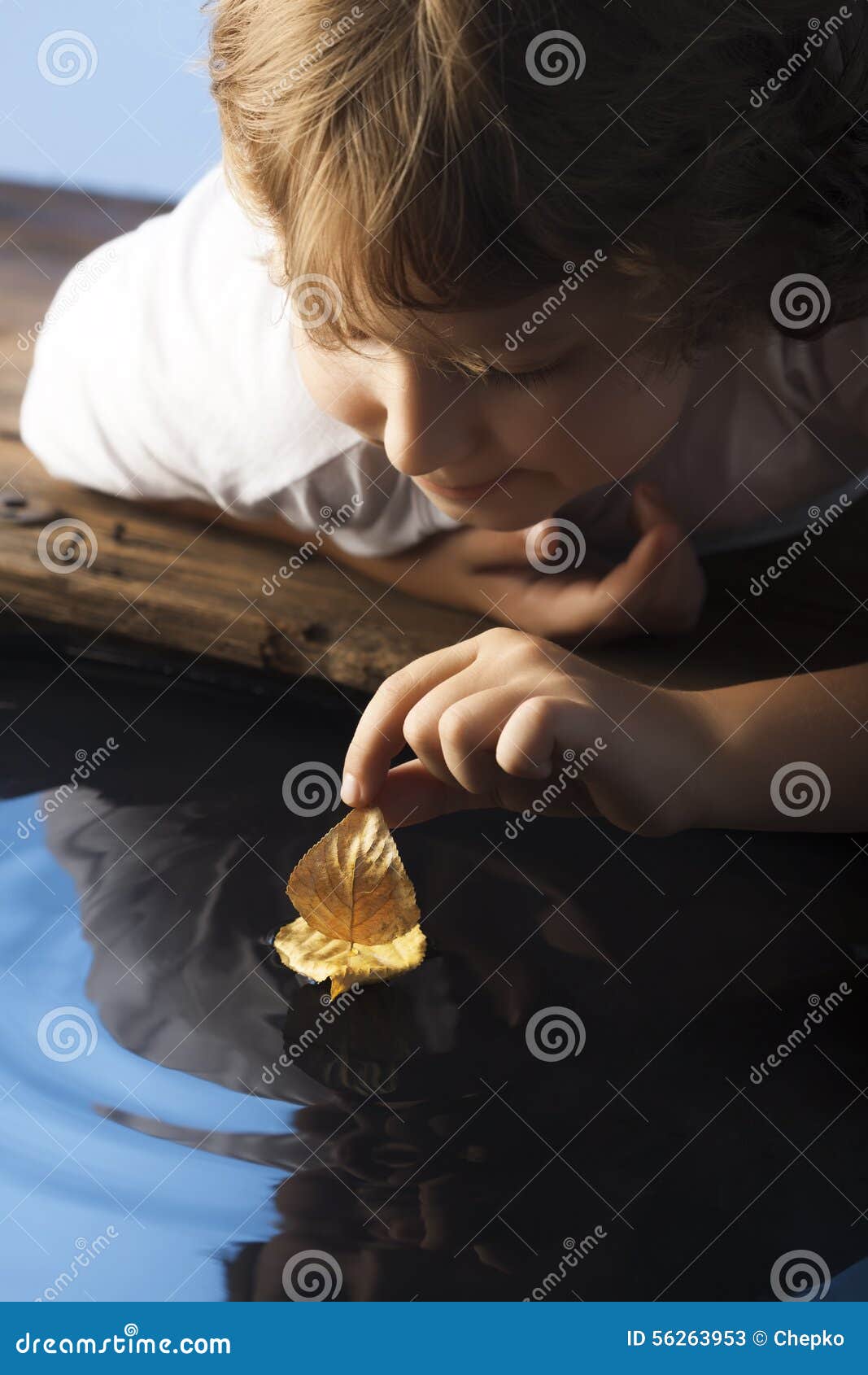 Leaf ship in children hand stock image. Image of people - 56263953