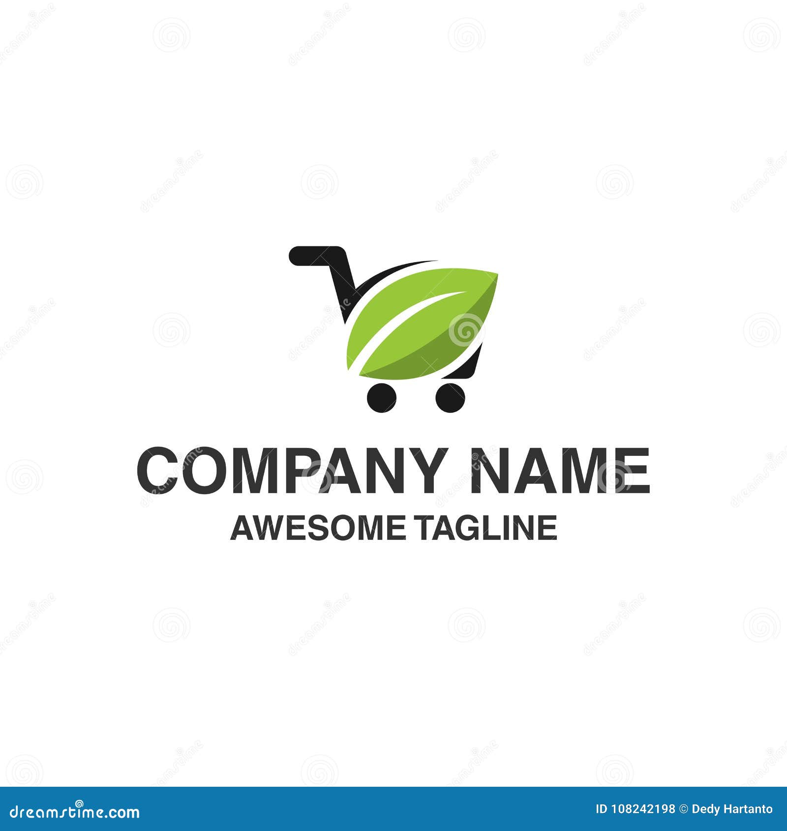 Leaf shopping logo stock vector. Illustration of leaf - 108242198