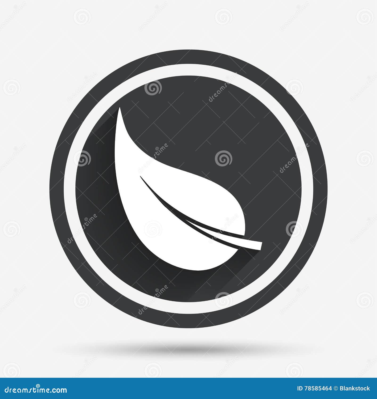 Leaf Sign Icon. Fresh Product Symbol. Stock Vector - Illustration of ...