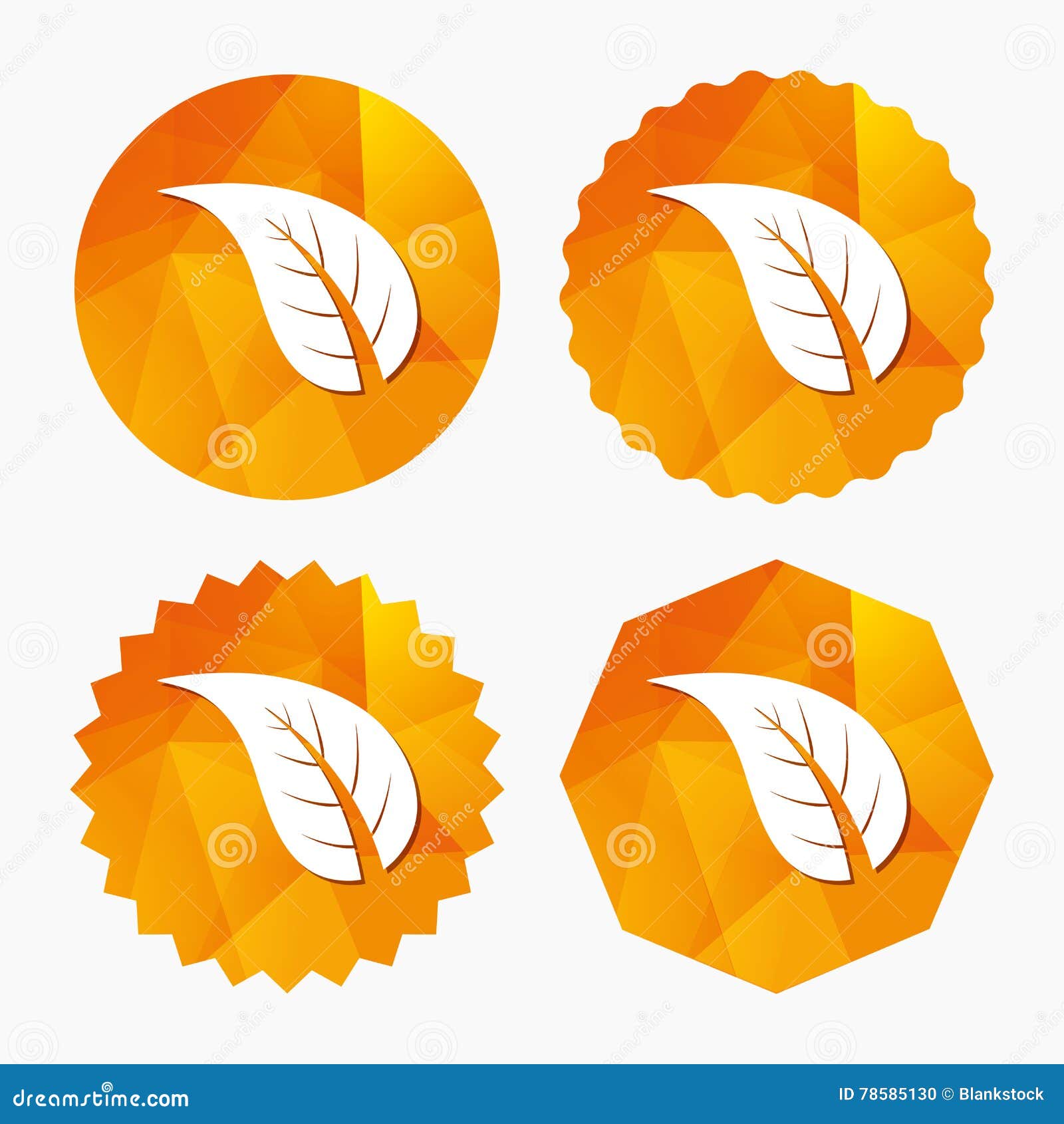Leaf Sign Icon. Fresh Product Symbol. Stock Vector - Illustration of ...
