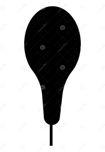 Leaf Silhouette Vector. Black Shape with Spathulate Leaf Shape Stock ...