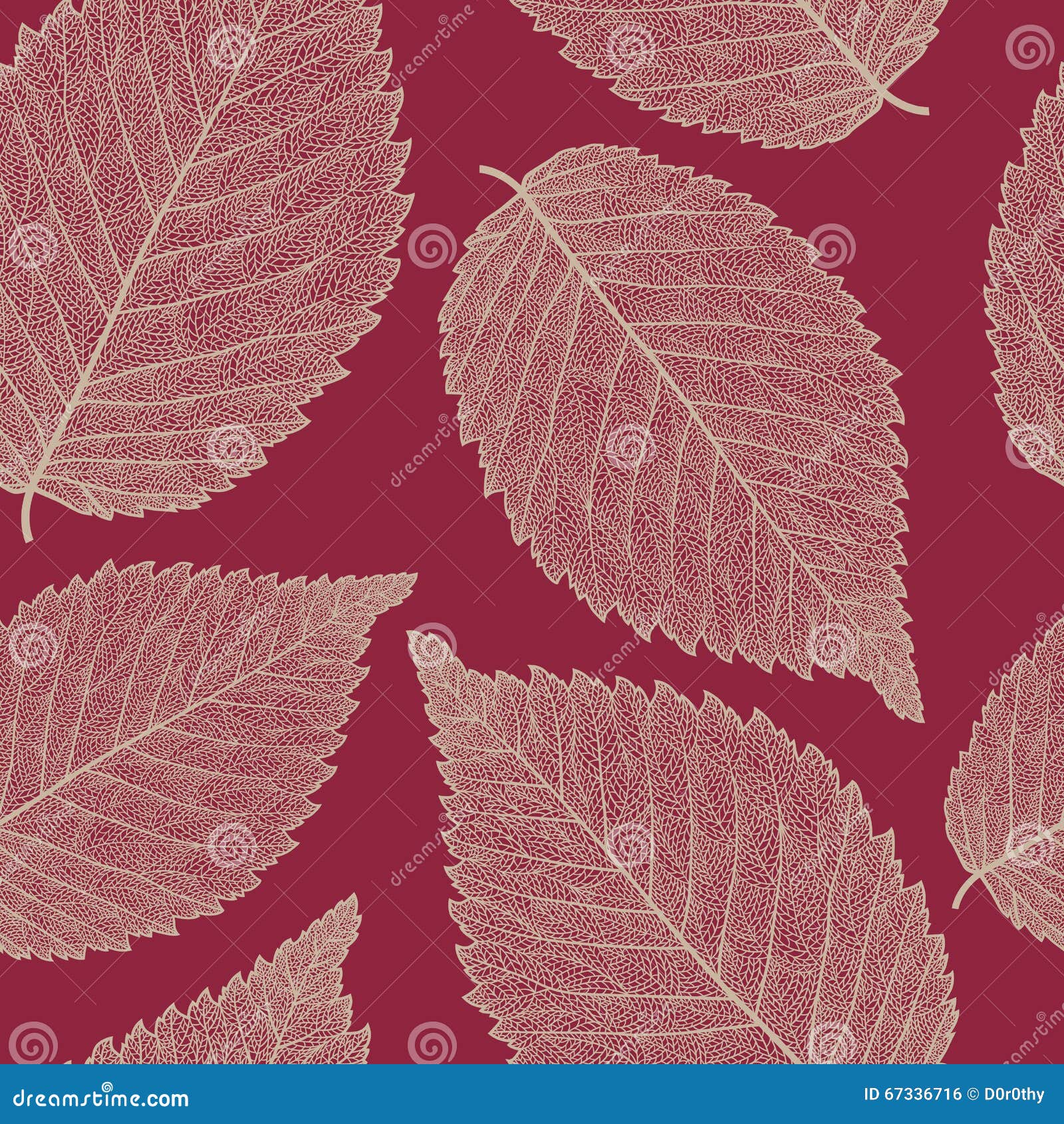 Leaf skeleton pattern stock vector. Illustration of autumn - 67336716