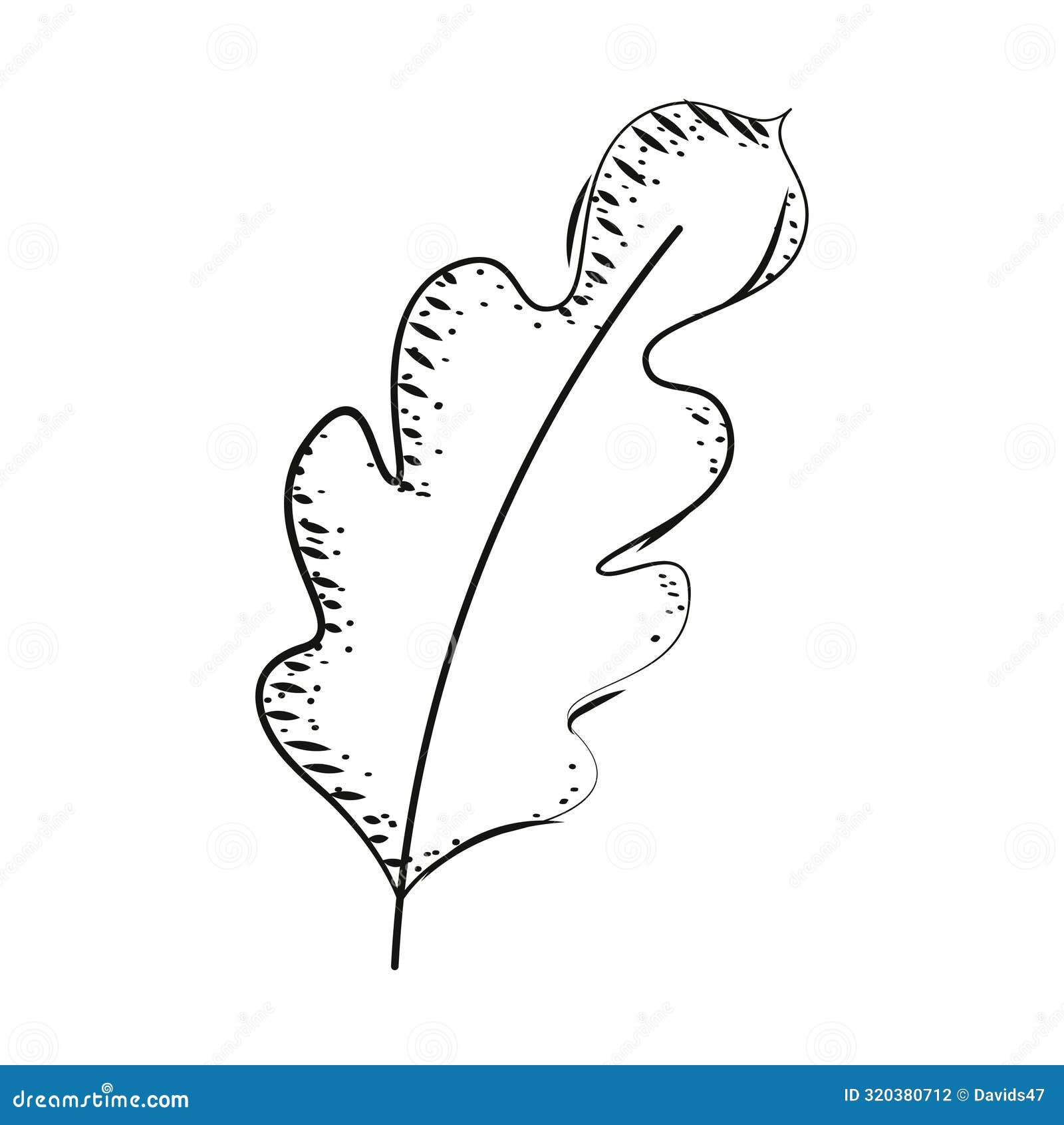 Leaf sketch icon Vector stock vector. Illustration of outline - 320380712