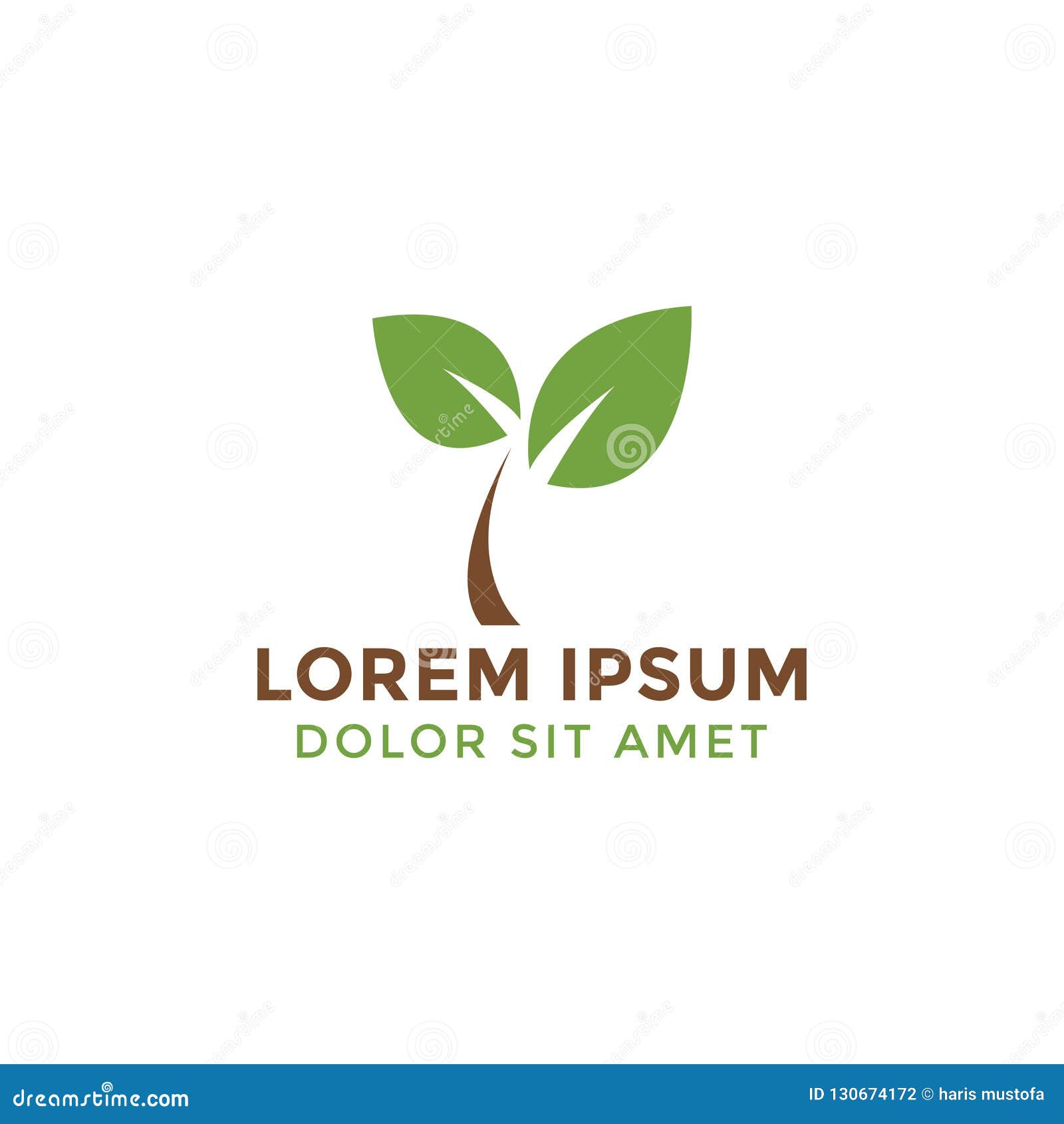 Leaf Sprout Graphic Design Template Vector Illustration Stock Vector ...