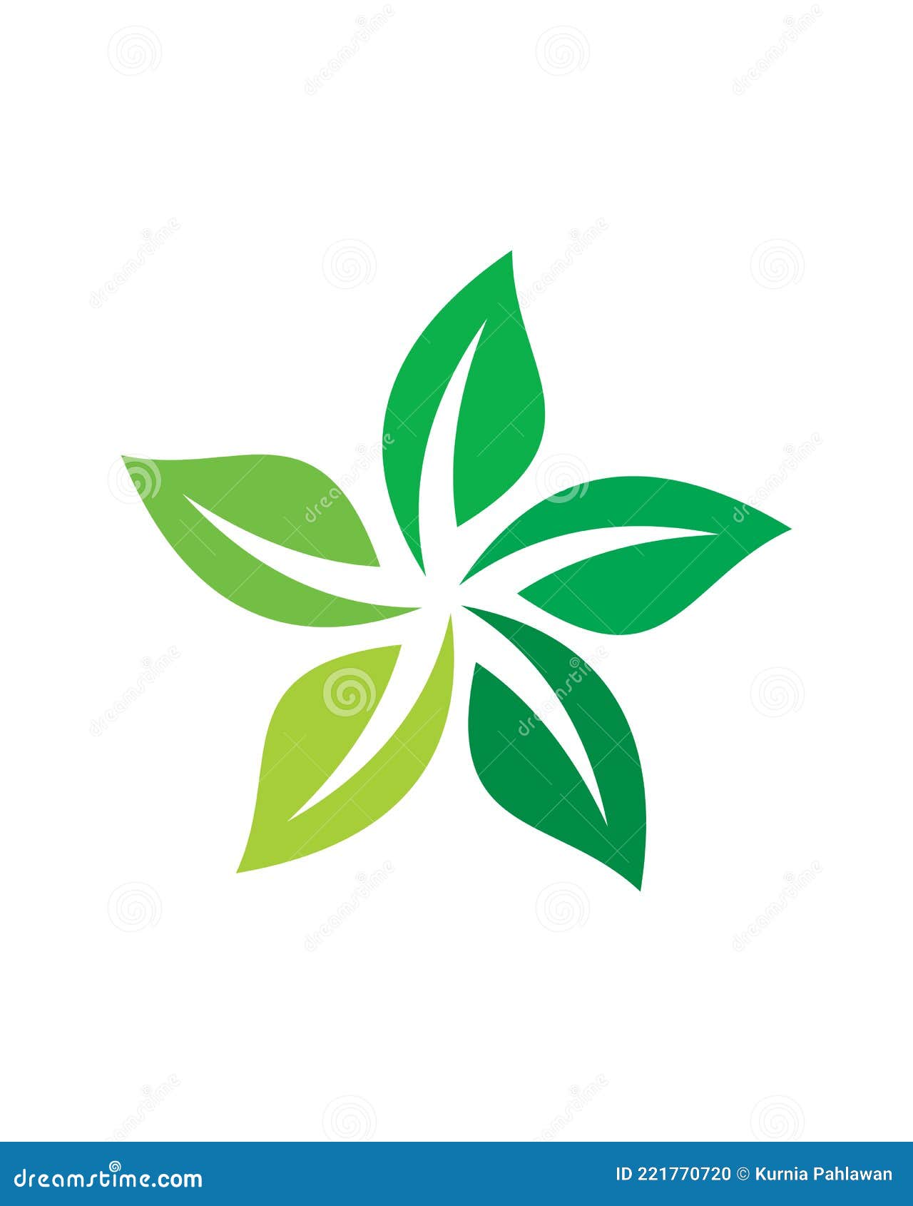 Leaf Star Logo , Nature Logo Vector Stock Illustration - Illustration ...