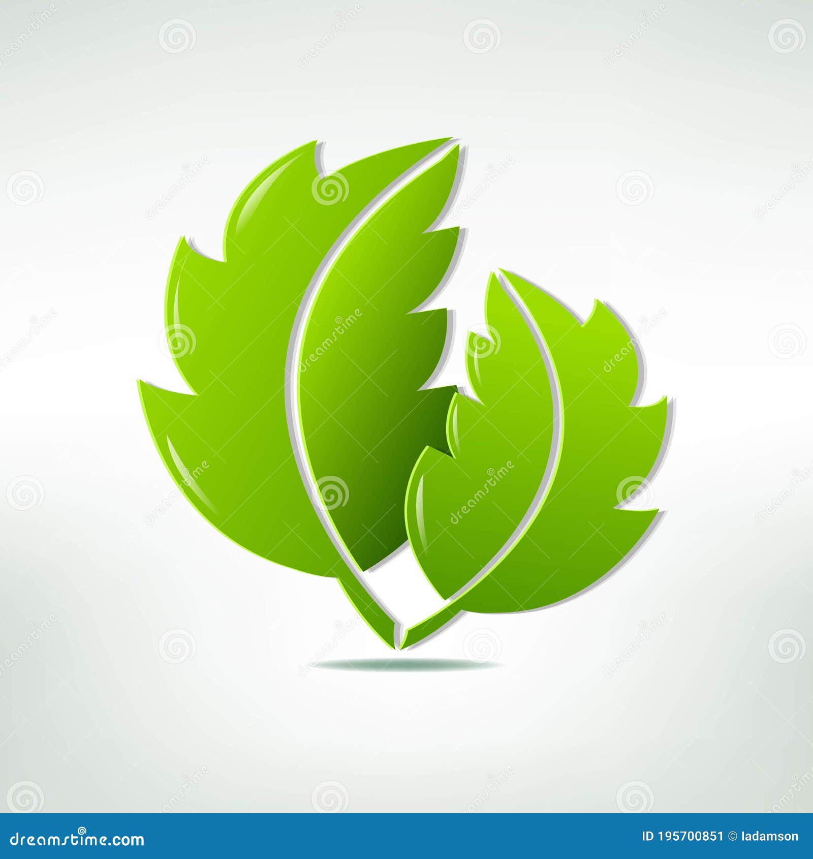 Leaf Symbol stock vector. Illustration of creative, environmental ...