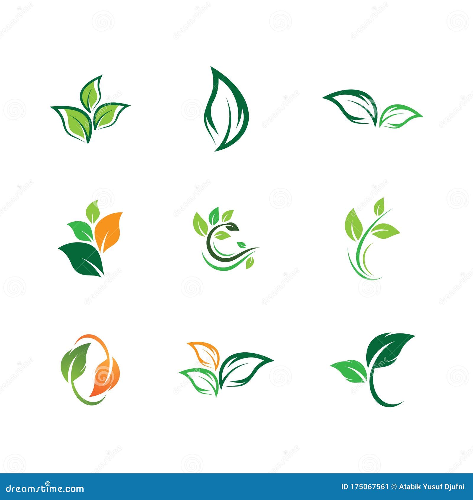 Leaf symbol vector icon stock vector. Illustration of business - 175067561
