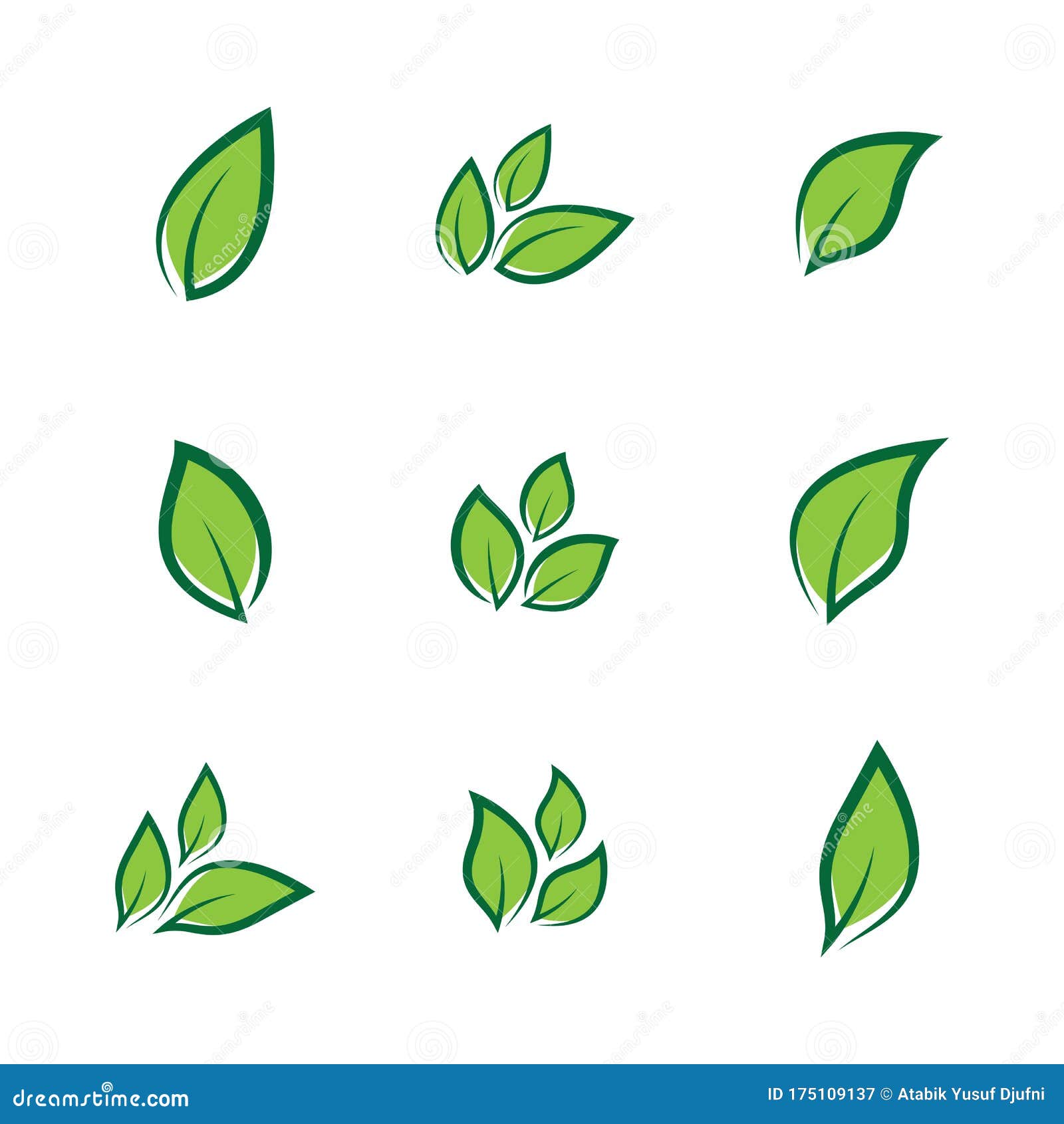 Leaf symbol vector icon stock vector. Illustration of environment ...