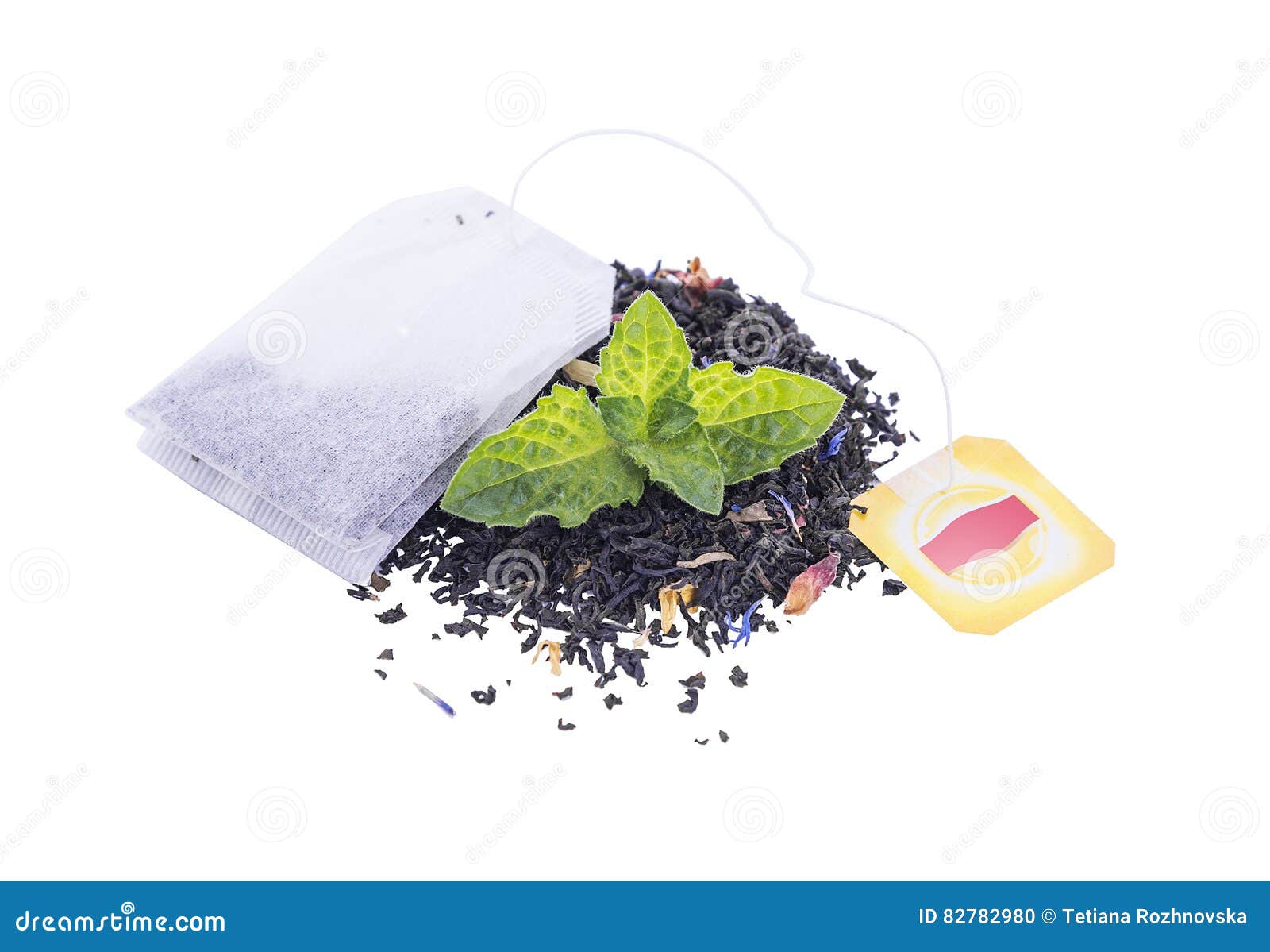 Leaf tea and a packet. stock photo. Image of antioxidant - 82782980