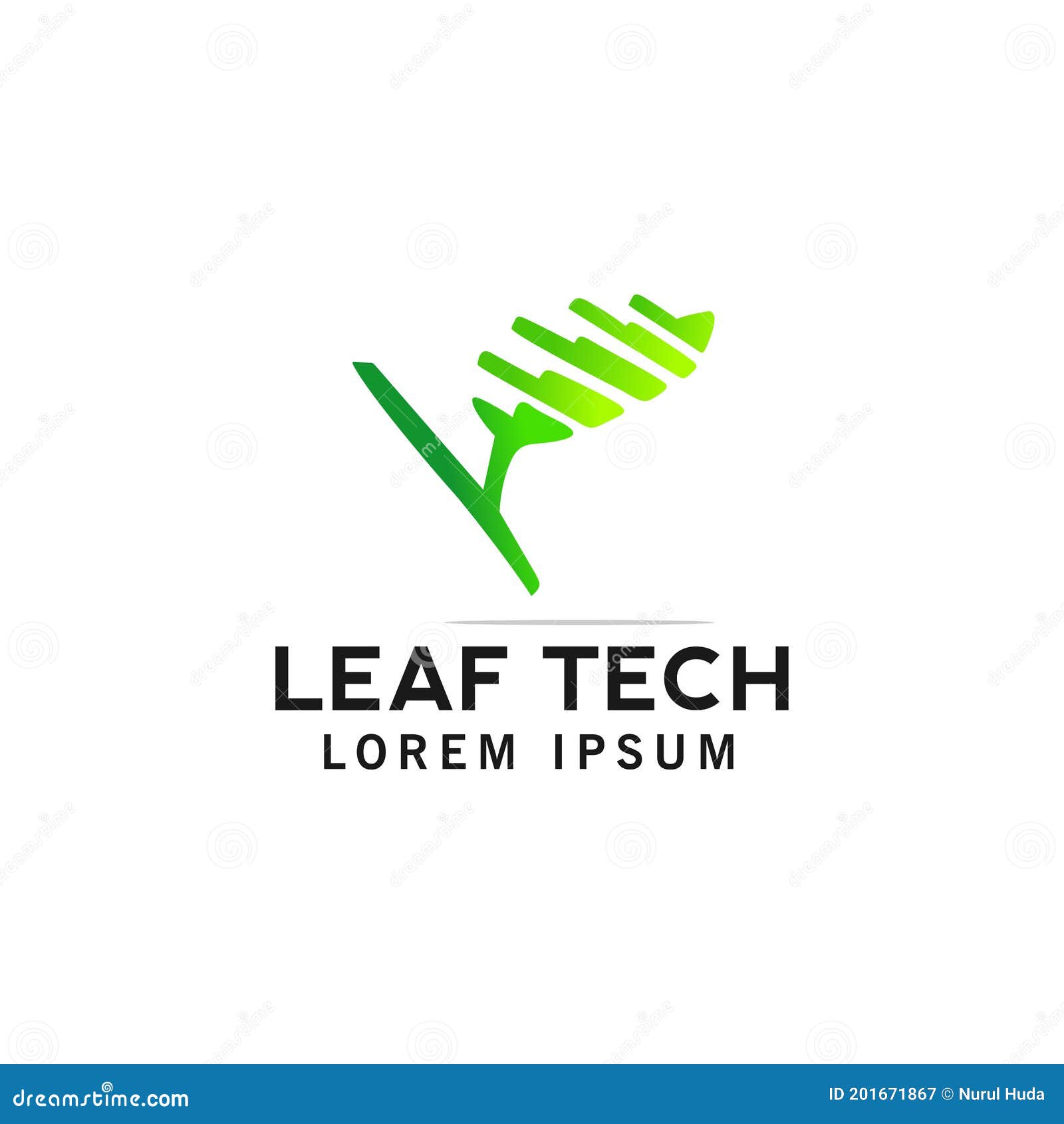 Leaf Tech Logo Vector Symbol Green Nature Icon Template Stock Vector ...
