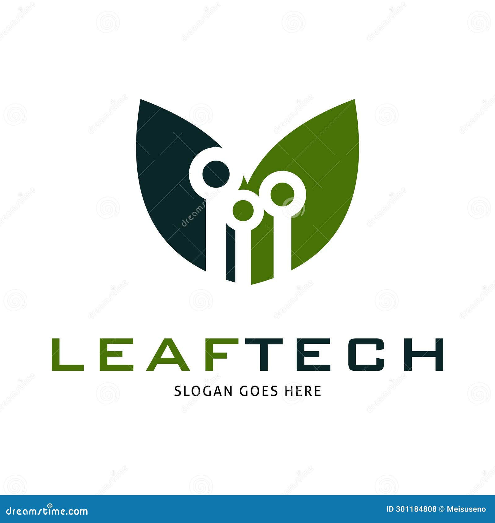 Leaf Technology Circuit Icon Vector Logo Template Illustration Design ...