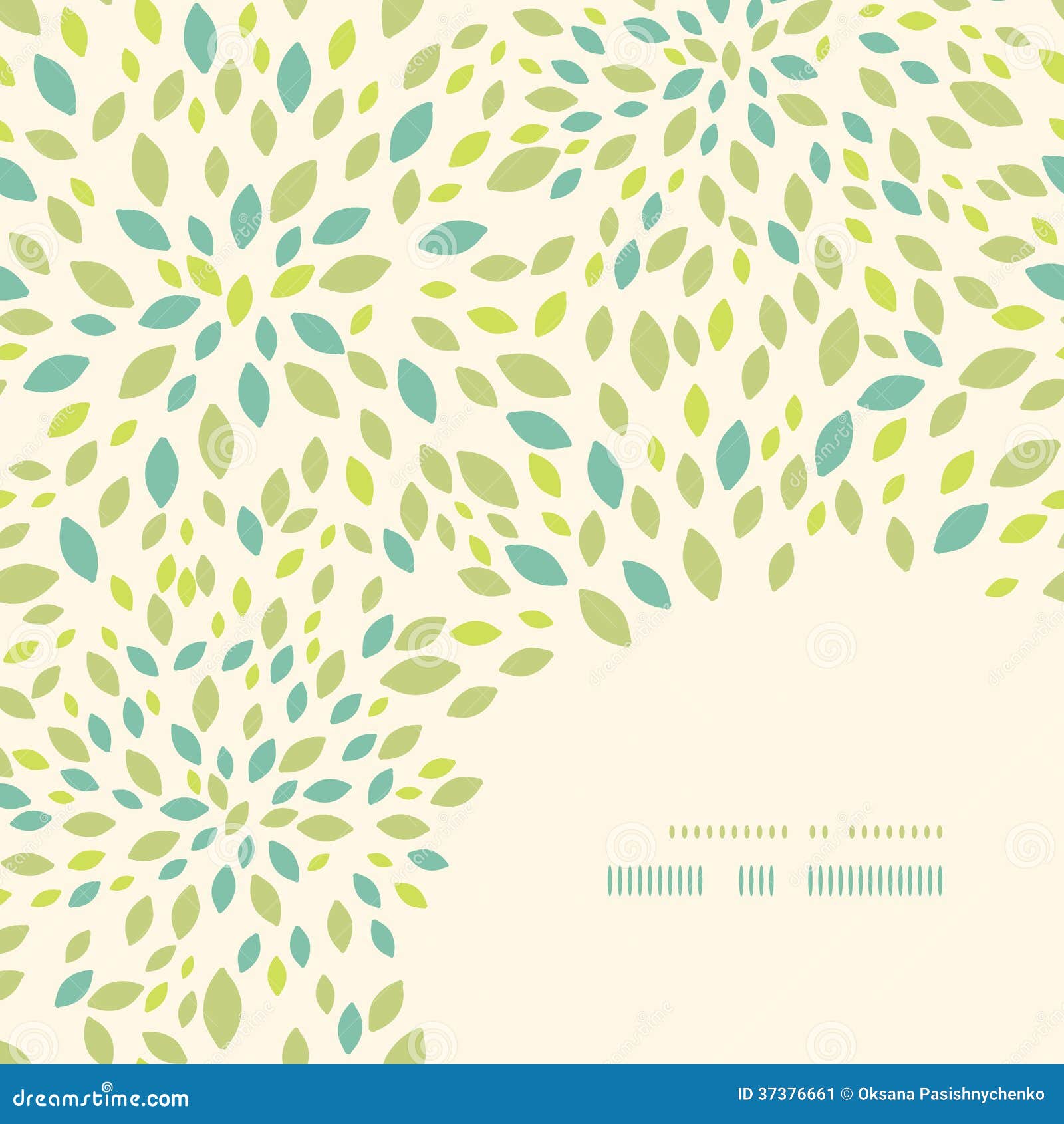 Leaf Texture Corner Decor Pattern Background Stock Vector ...