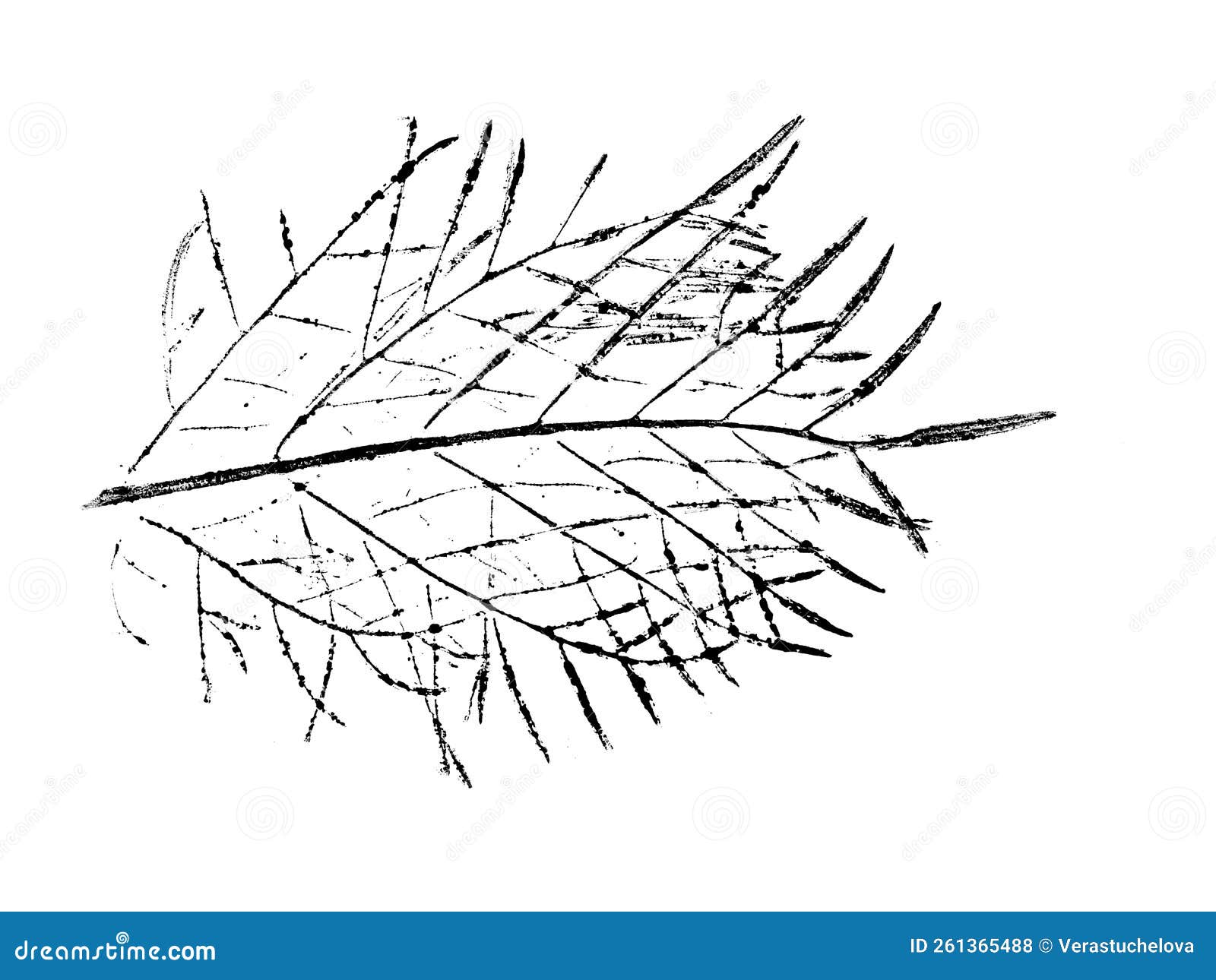 Leaf Texture Imprint on White Paper Stock Photo - Image of backdrop ...