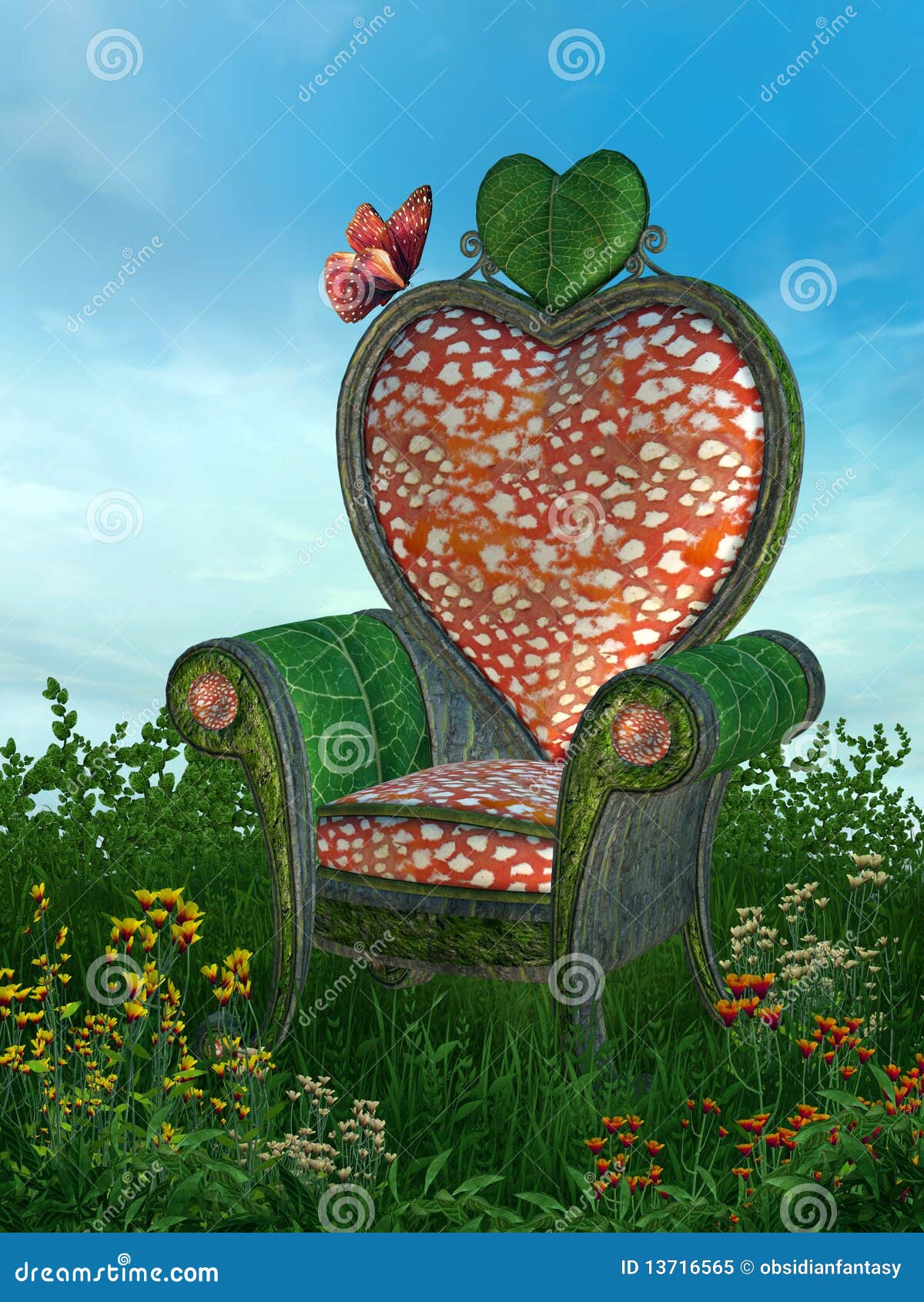Leaf throne stock illustration. Illustration of chair - 13716565