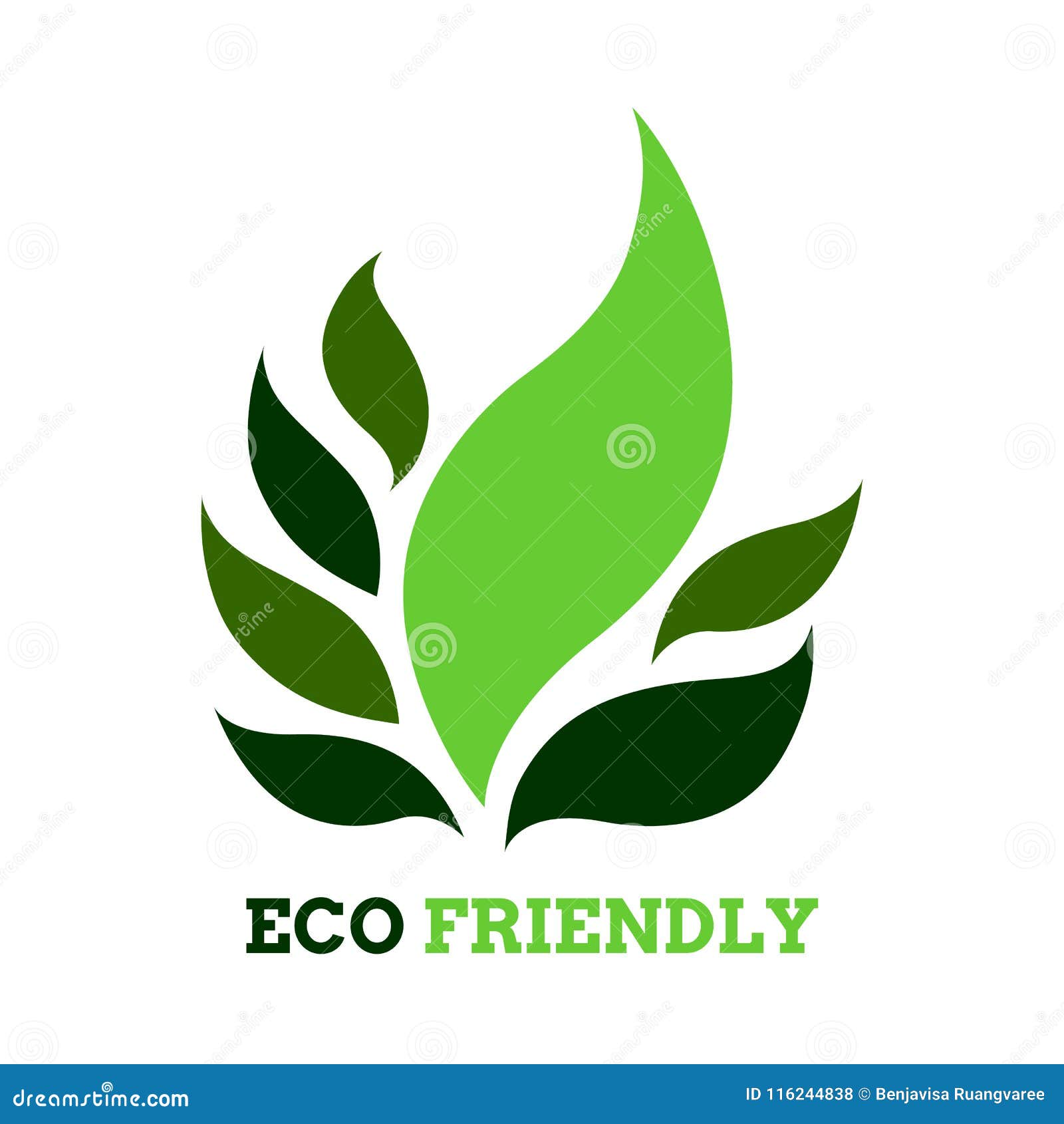 Leaf Tree Flower Eco Friendly Logo Icon Symbol Vector Design Stock ...