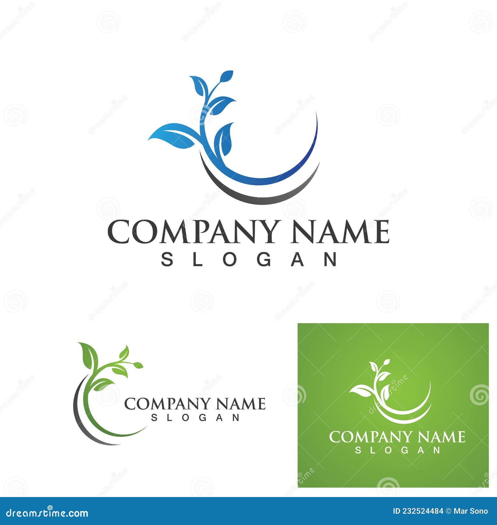 Leaf Tree Green Logo and Symbol Vector Eps10 Stock Vector ...