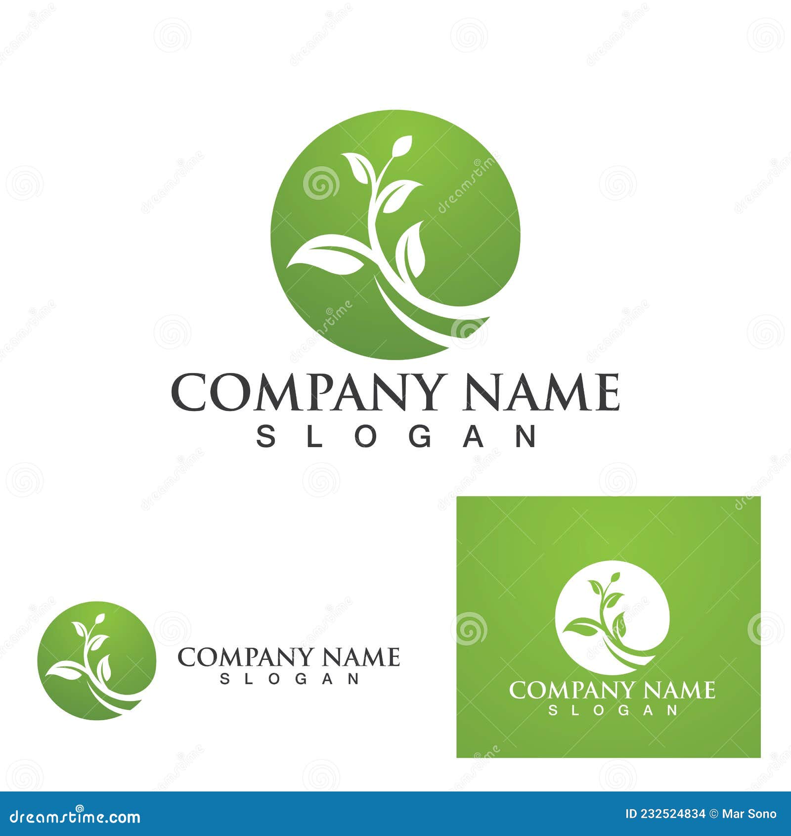 Leaf Tree Green Logo and Symbol Vector Eps10 Stock Vector ...