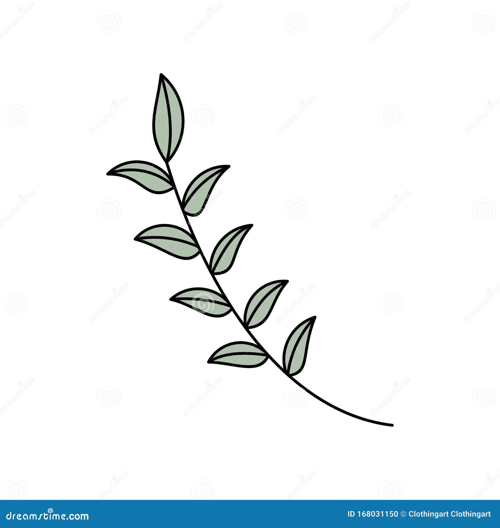 Leaf Vector Logo Minimalist Modern Graphic Stock Vector - Illustration ...