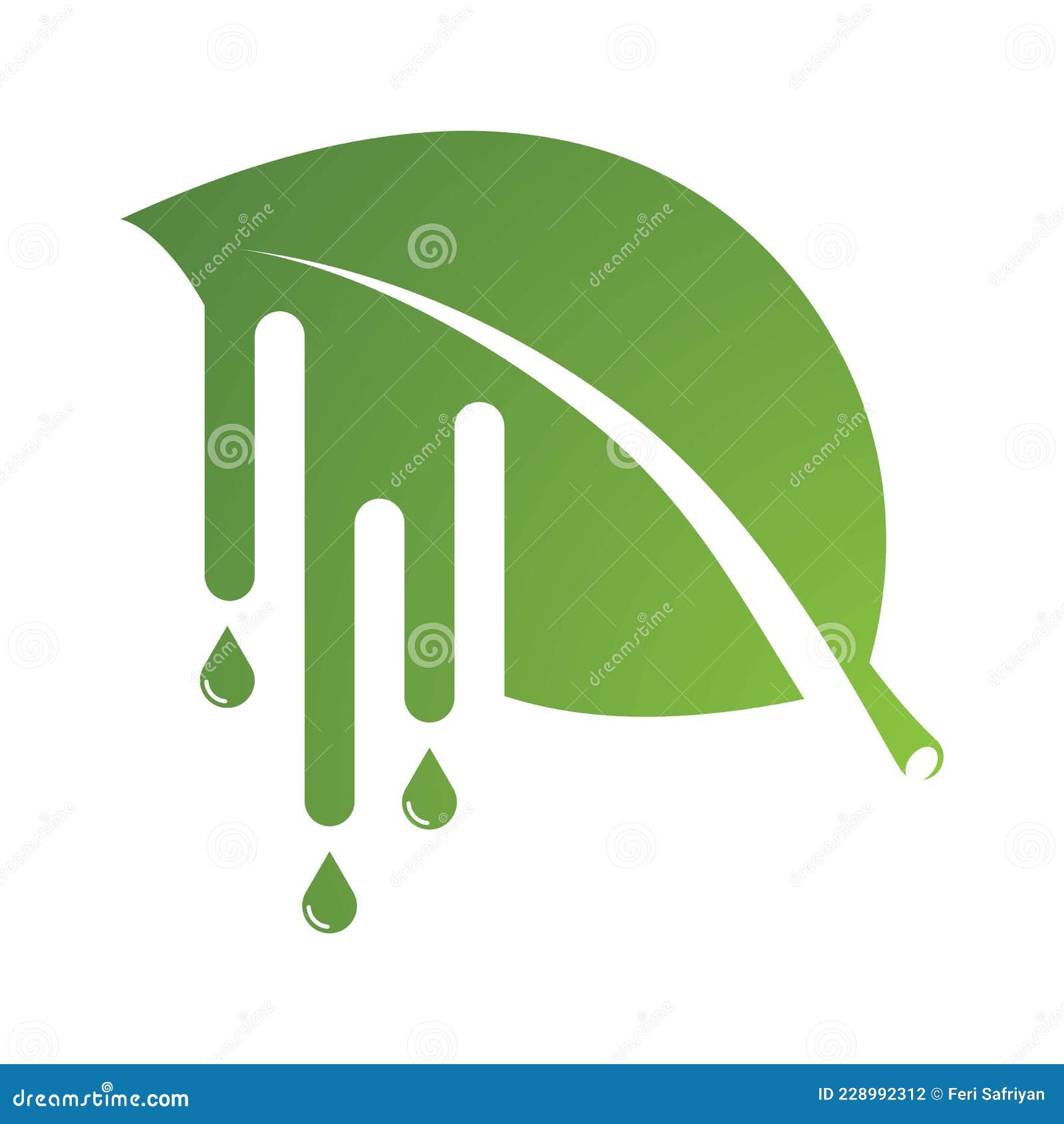 Leaf vector logo template stock vector. Illustration of decoration ...