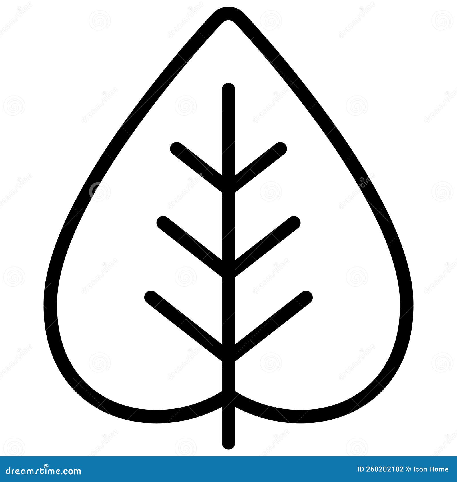 Leaf Vector Outline Icon. Modern Thin Line Symbols. Collection of Traditional Elements Stock ...