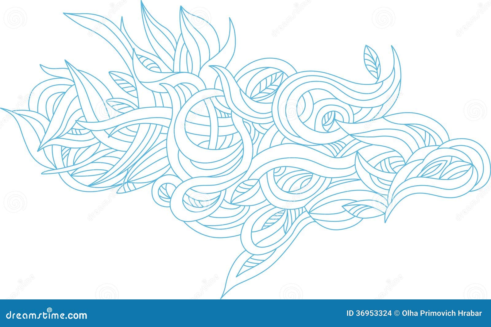 Leaf wave background stock vector. Illustration of aqua - 36953324