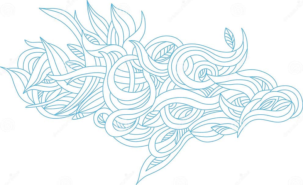 Leaf wave background stock vector. Illustration of aqua - 36953324