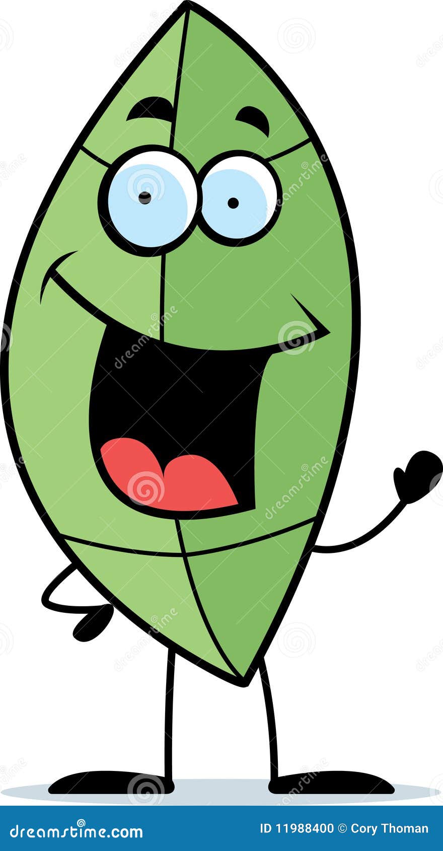 Leaf Waving stock vector. Illustration of leaf, environment - 11988400